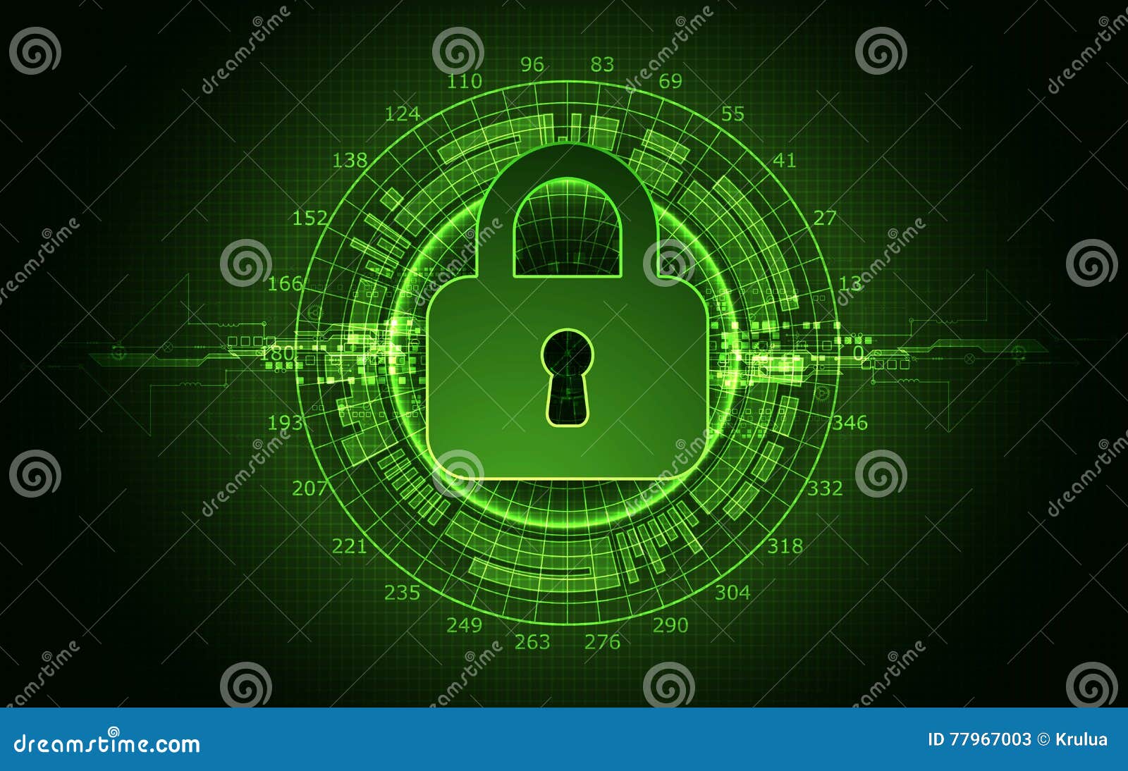 Protection Concept of Digital and Technological. Stock Vector ...