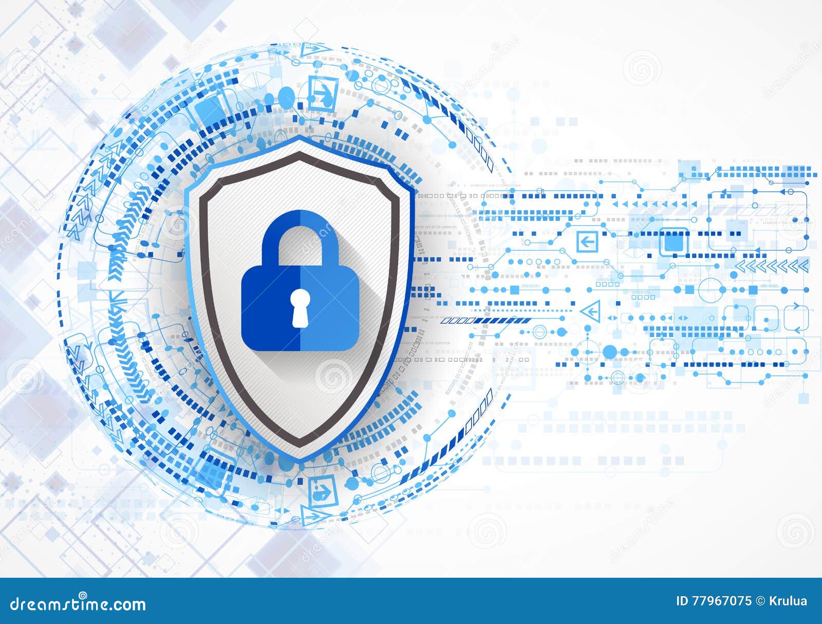 Protection Concept of Digital and Technological. Stock Vector ...