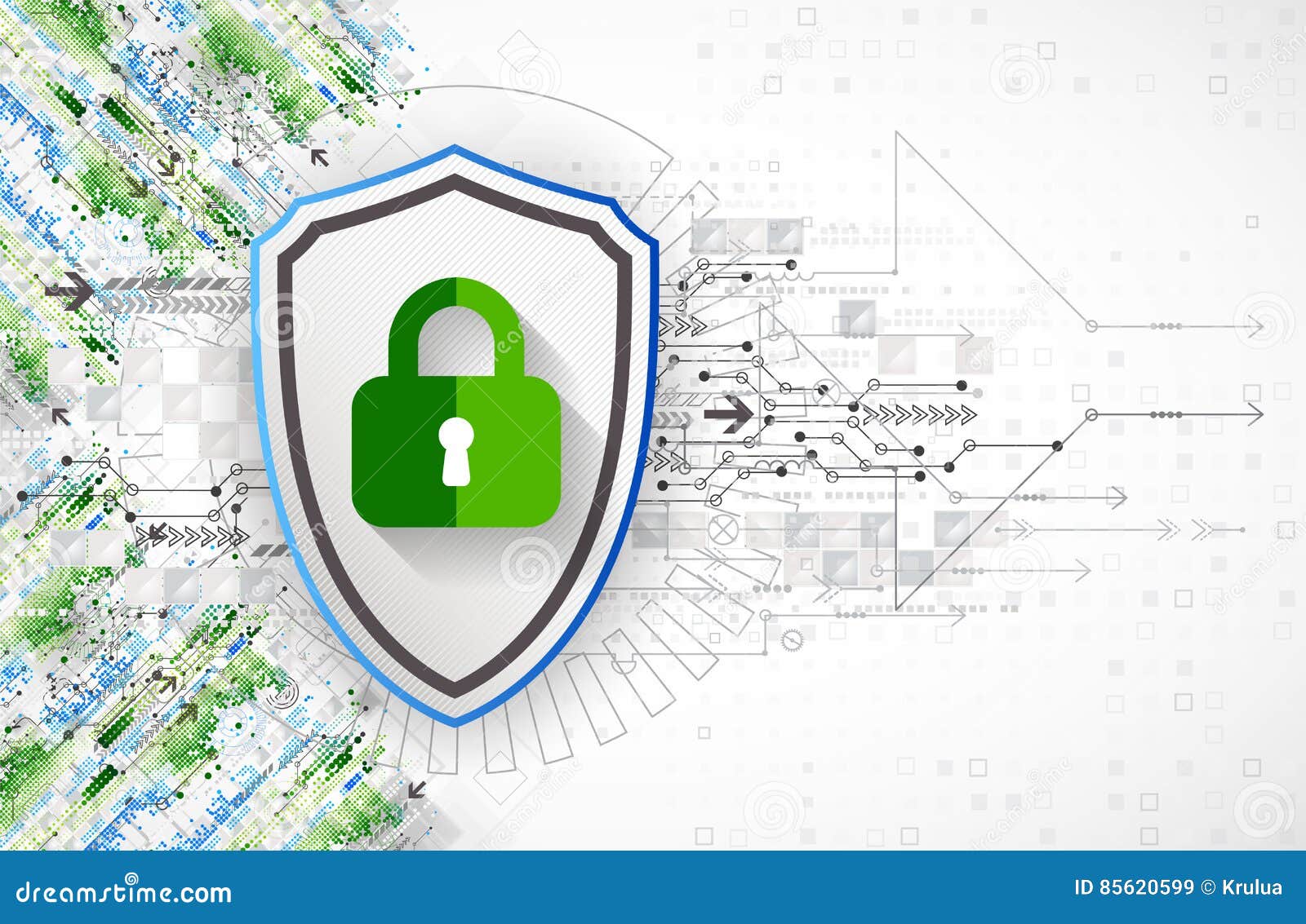 Protection Concept of Digital and Technological. Stock Vector ...