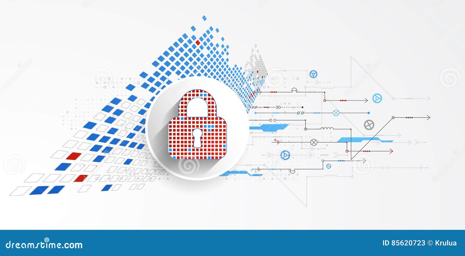 Protection Concept of Digital and Technological. Stock Vector ...