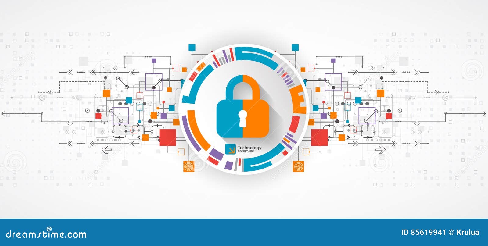 Protection Concept. Protect Mechanism, System Privacy Stock Vector ...