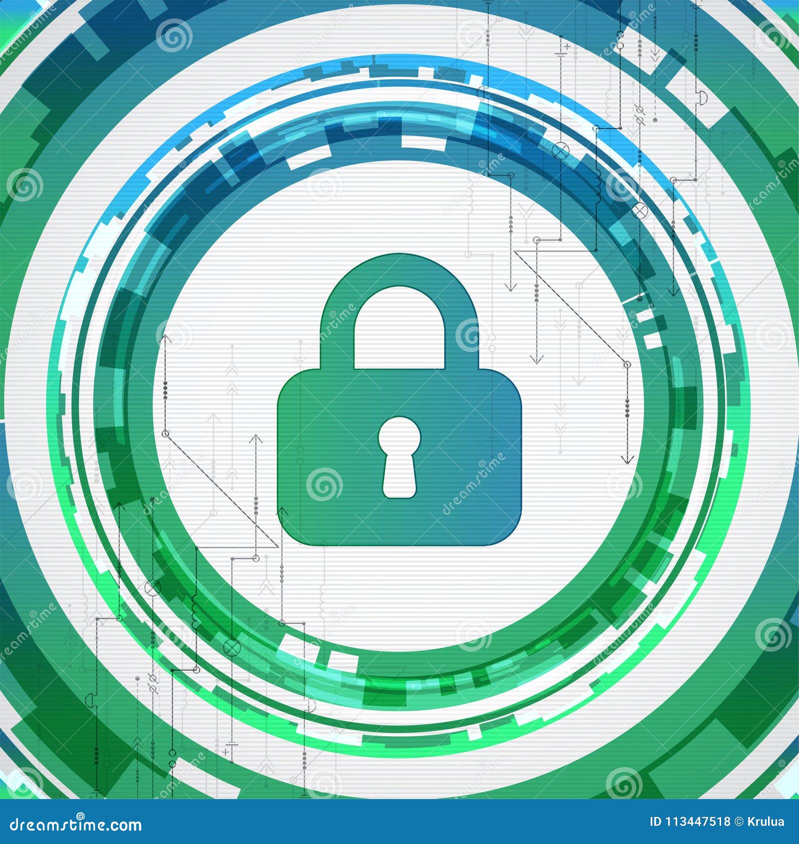 Protection Concept. Protect Mechanism, System Privacy Stock Vector ...