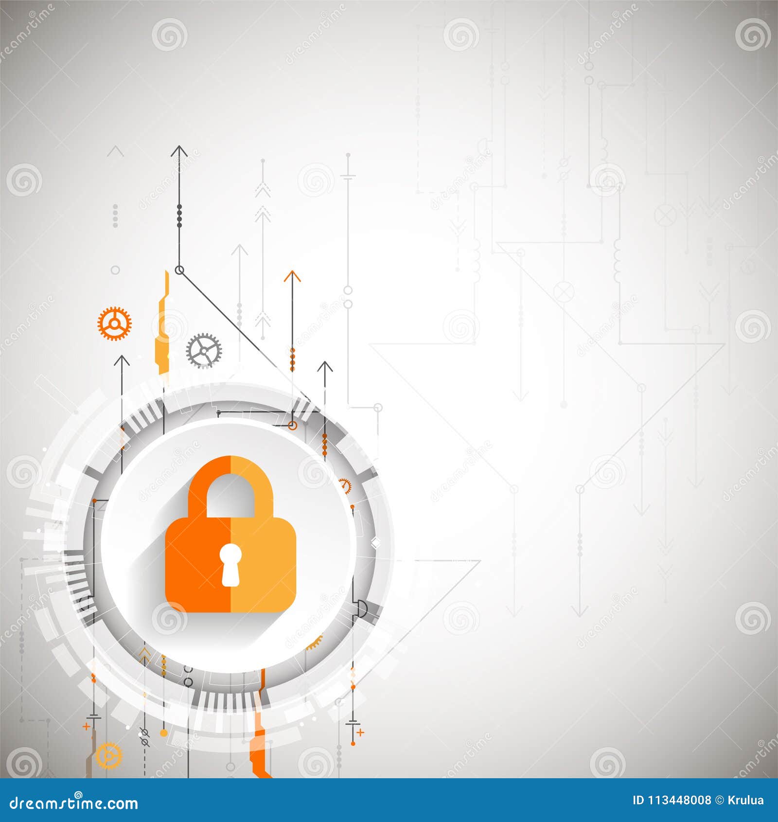 Protection Concept. Protect Mechanism, System Privacy Stock Vector ...