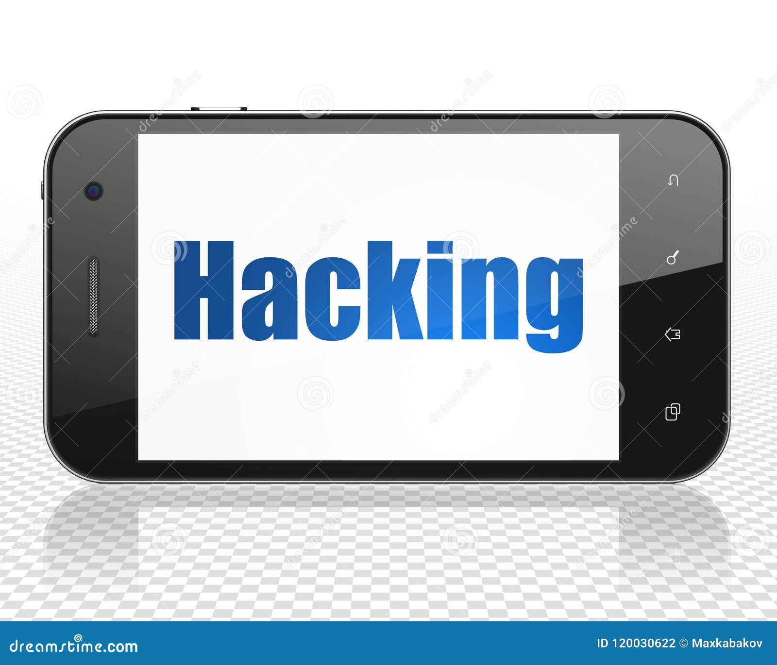 Protection Concept: Smartphone with Hacking on Display Stock ...