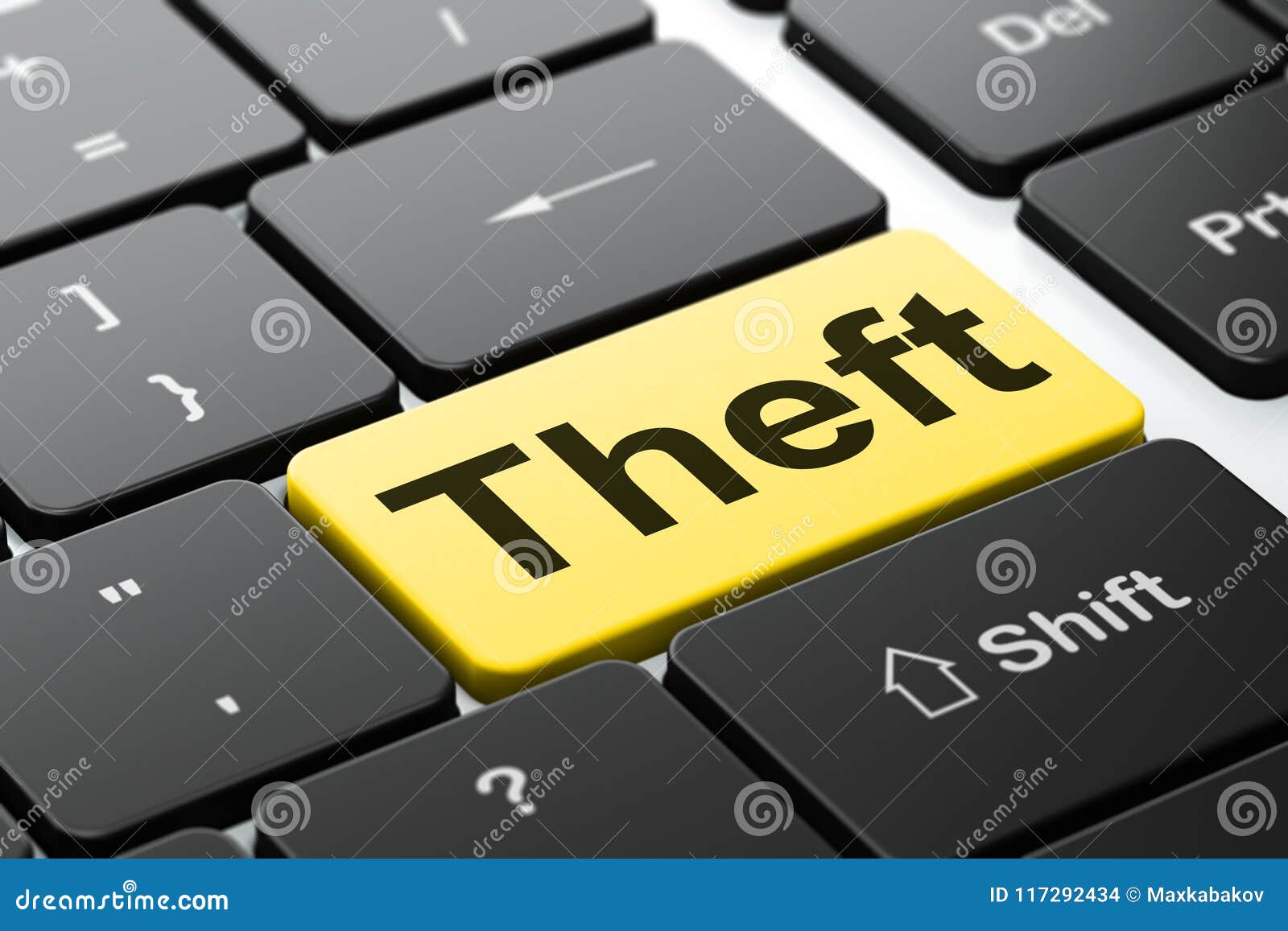Protection Concept: Theft on Computer Keyboard Background Stock ... Protection Concept: Theft on Computer Keyboard Background Stock ...