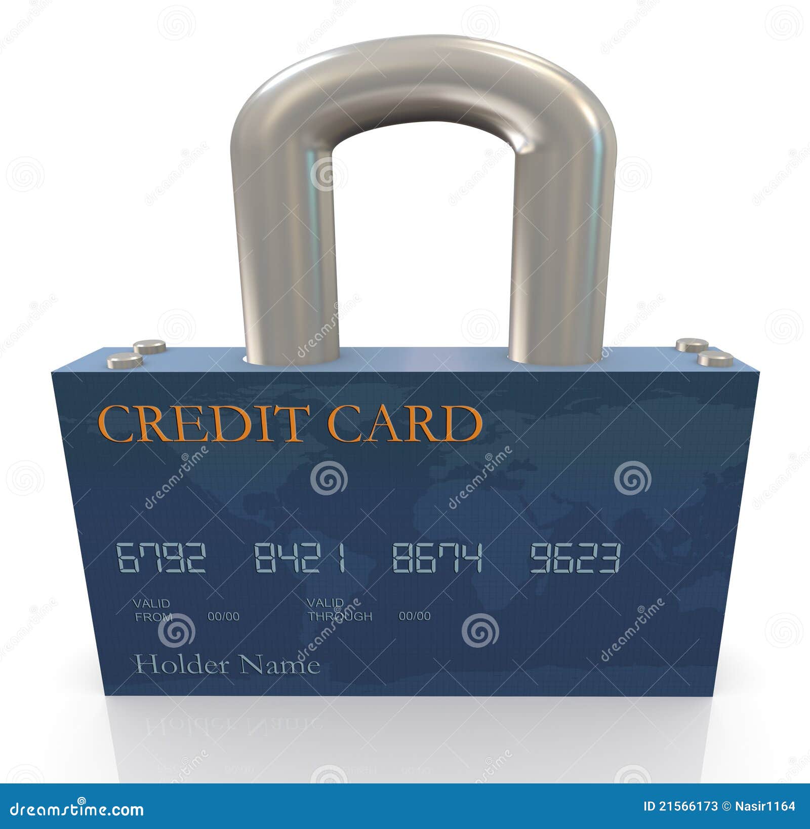 Protection of credit card stock illustration. Illustration of banking ...