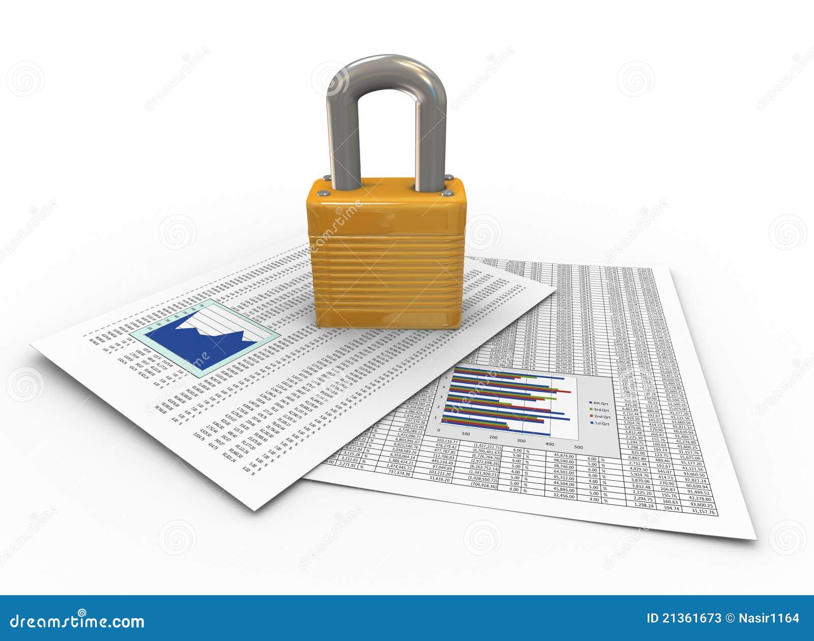 Protection of documents stock illustration. Illustration of business ...