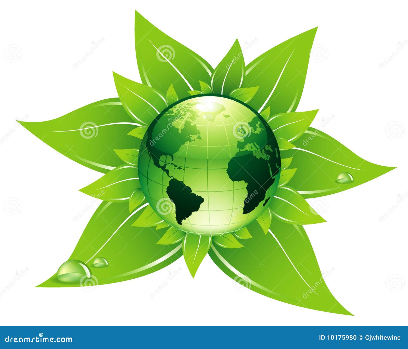 Protection of the Earth stock vector. Illustration of earth - 10175980