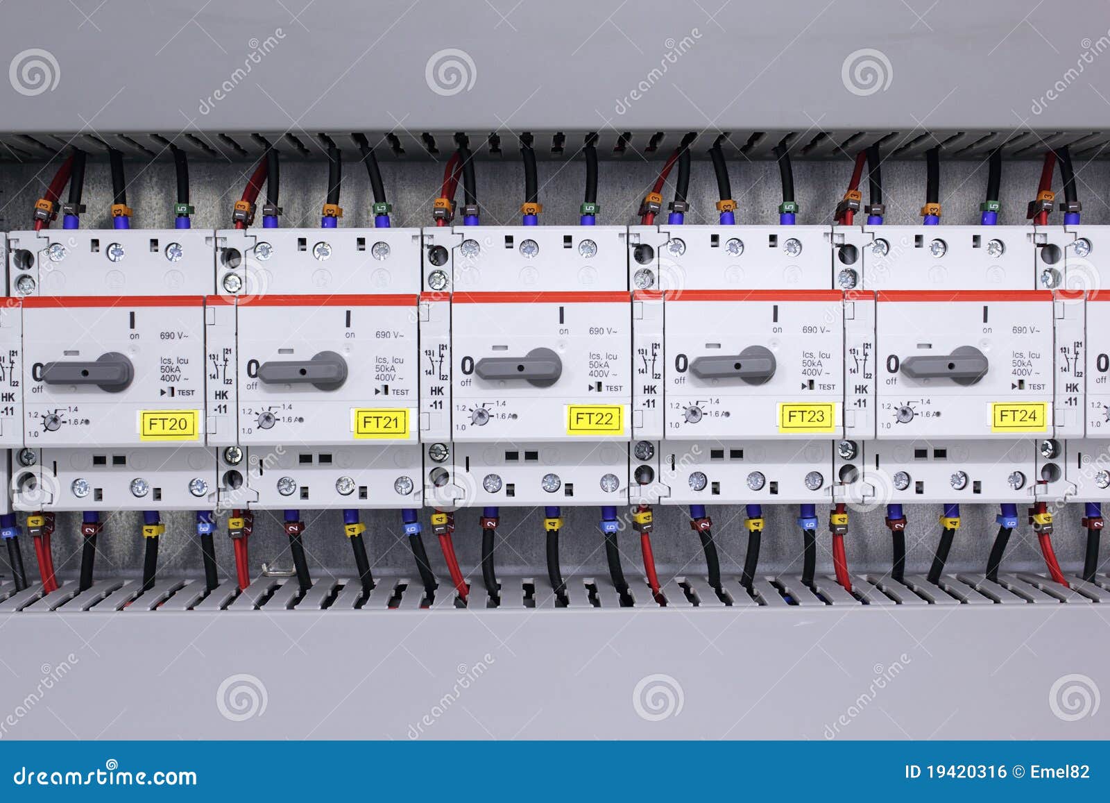 Protection of Electrical Installations Stock Photo - Image of equipment ...
