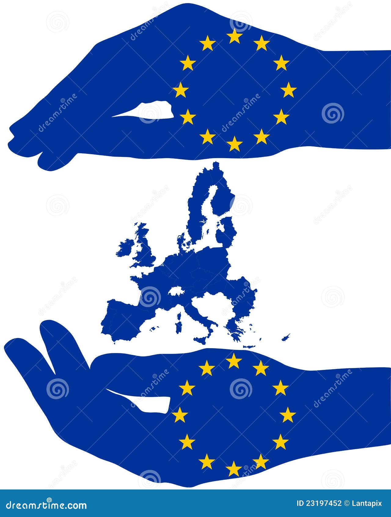 Protection for Europe stock illustration. Illustration of european ...