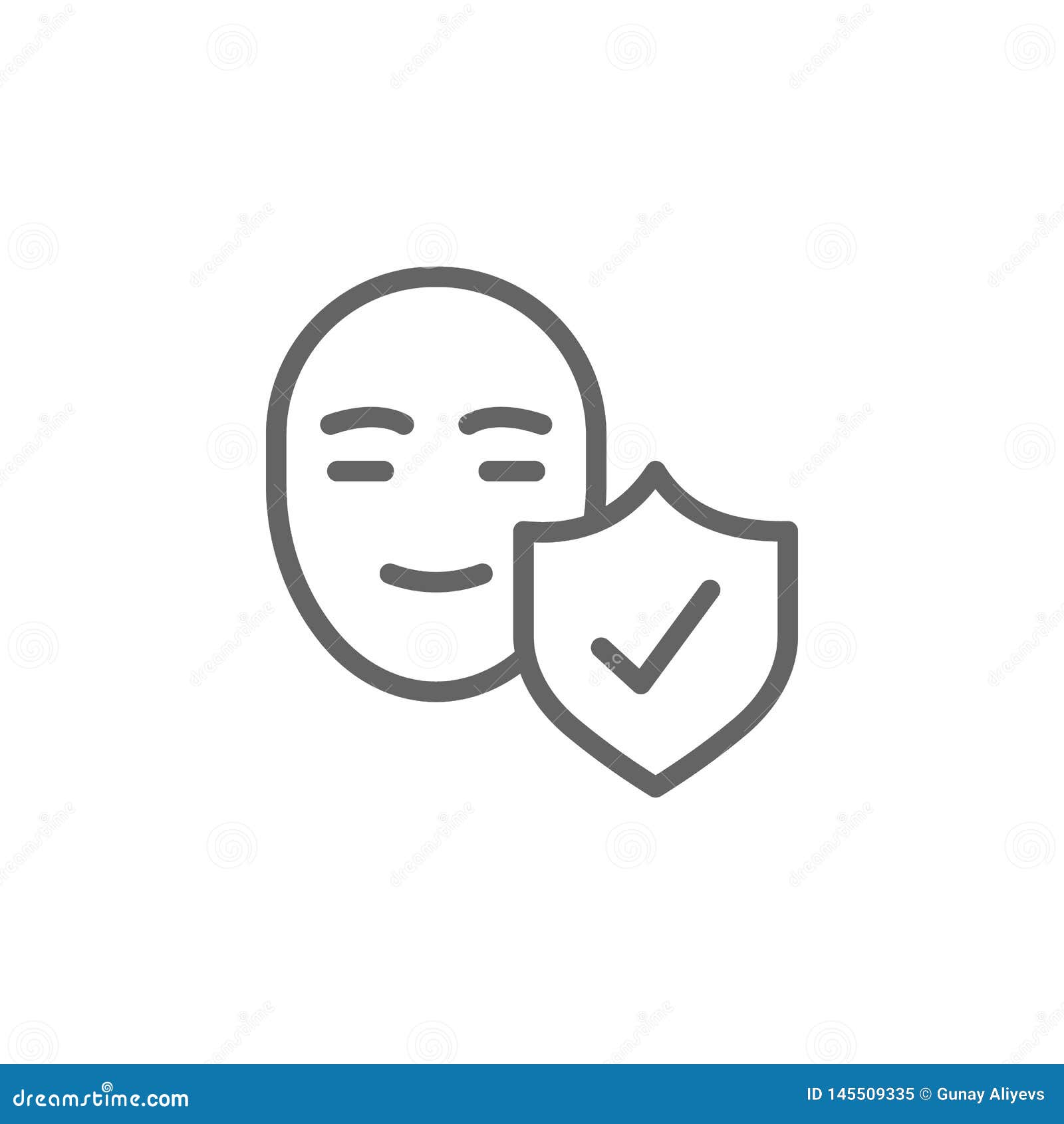 Protection, Face Icon. Element of Skin Care Icon. Thin Line Icon for ...