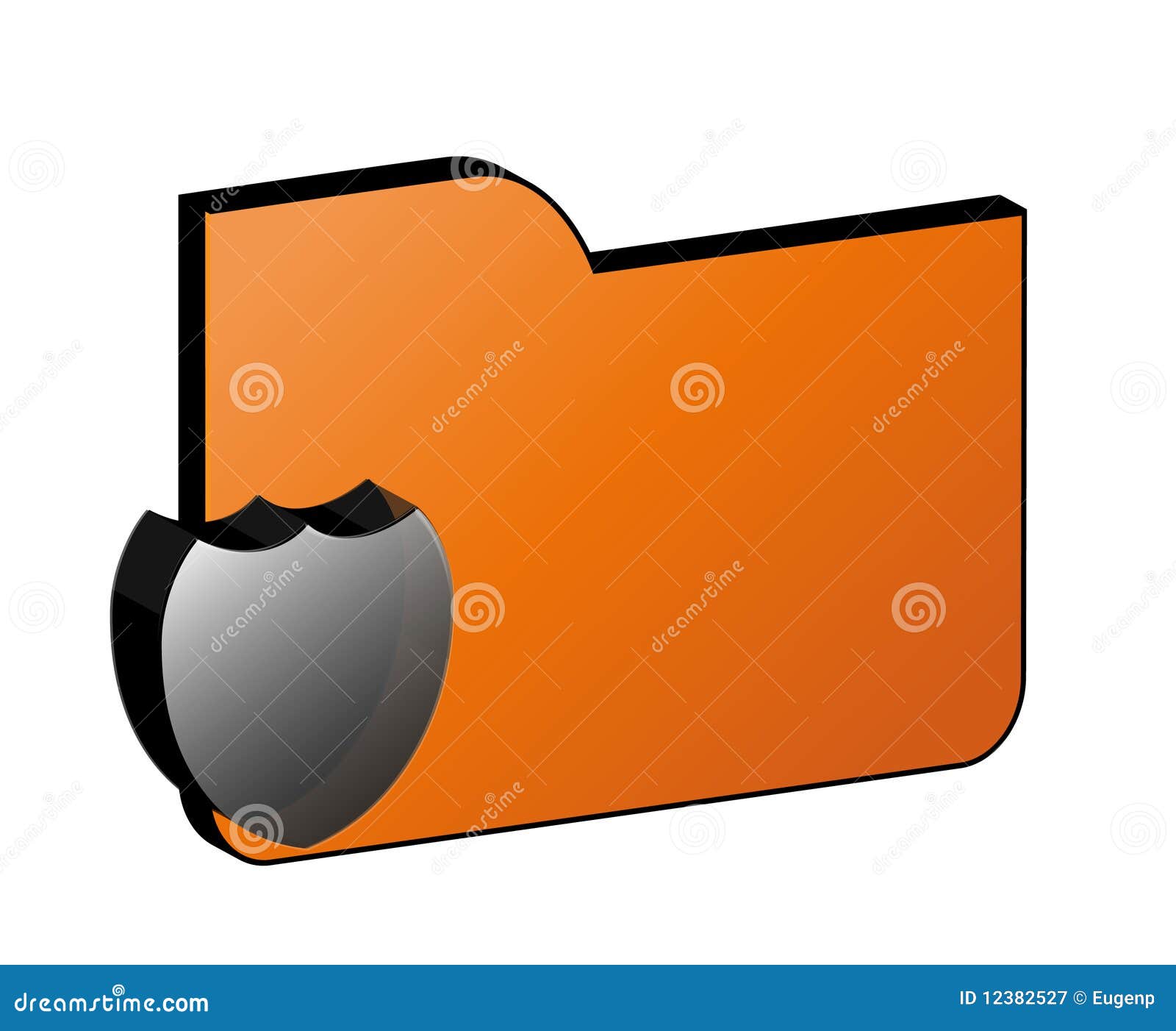 Protection file icon stock vector. Illustration of lock - 12382527
