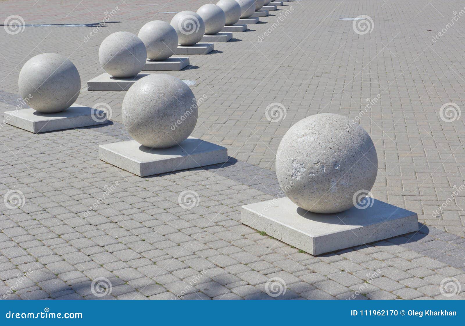 Decorative granite balls stock photo. Image of outdoor - 111962170
