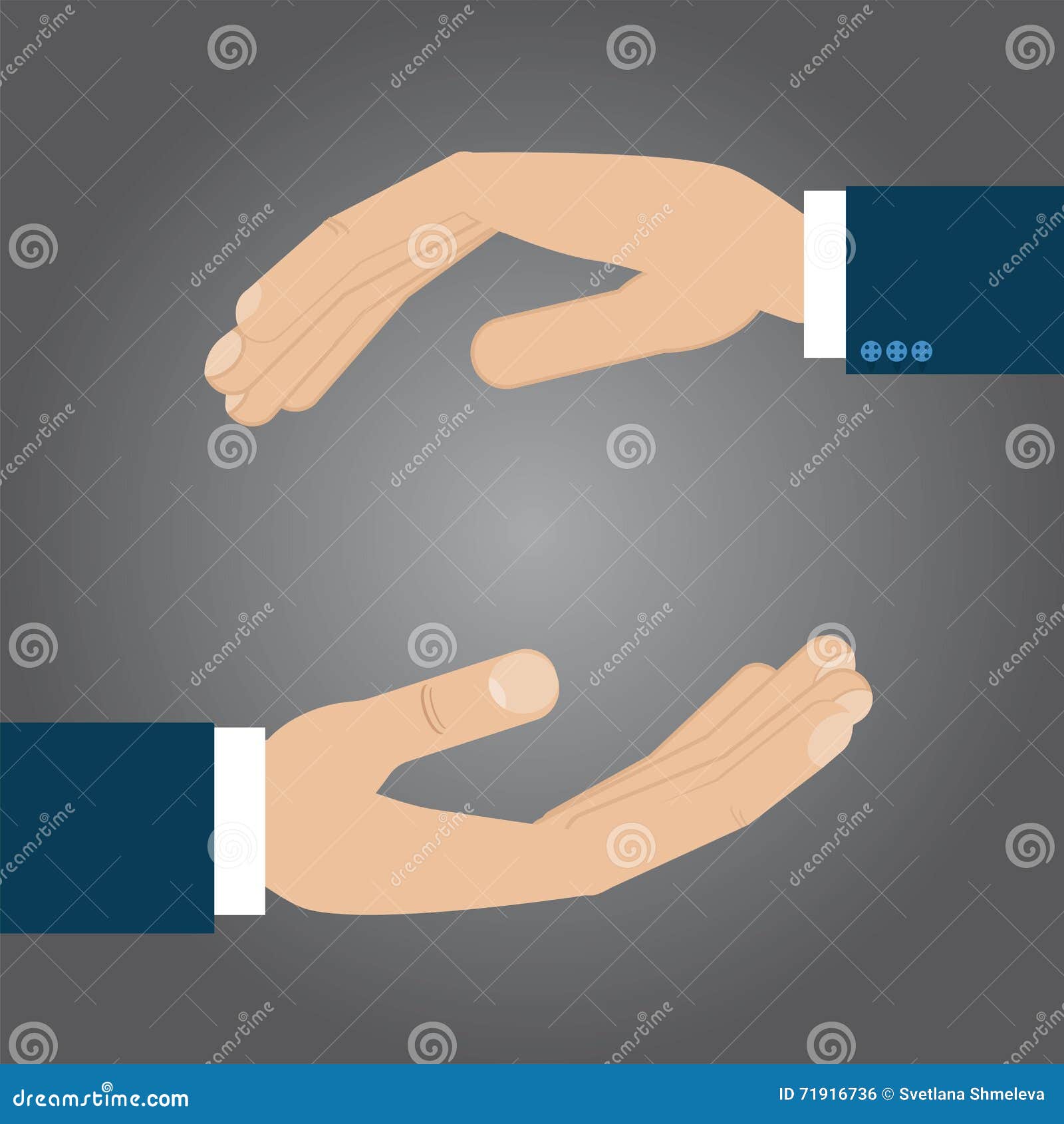 Protection hands sign stock illustration. Illustration of protect ...