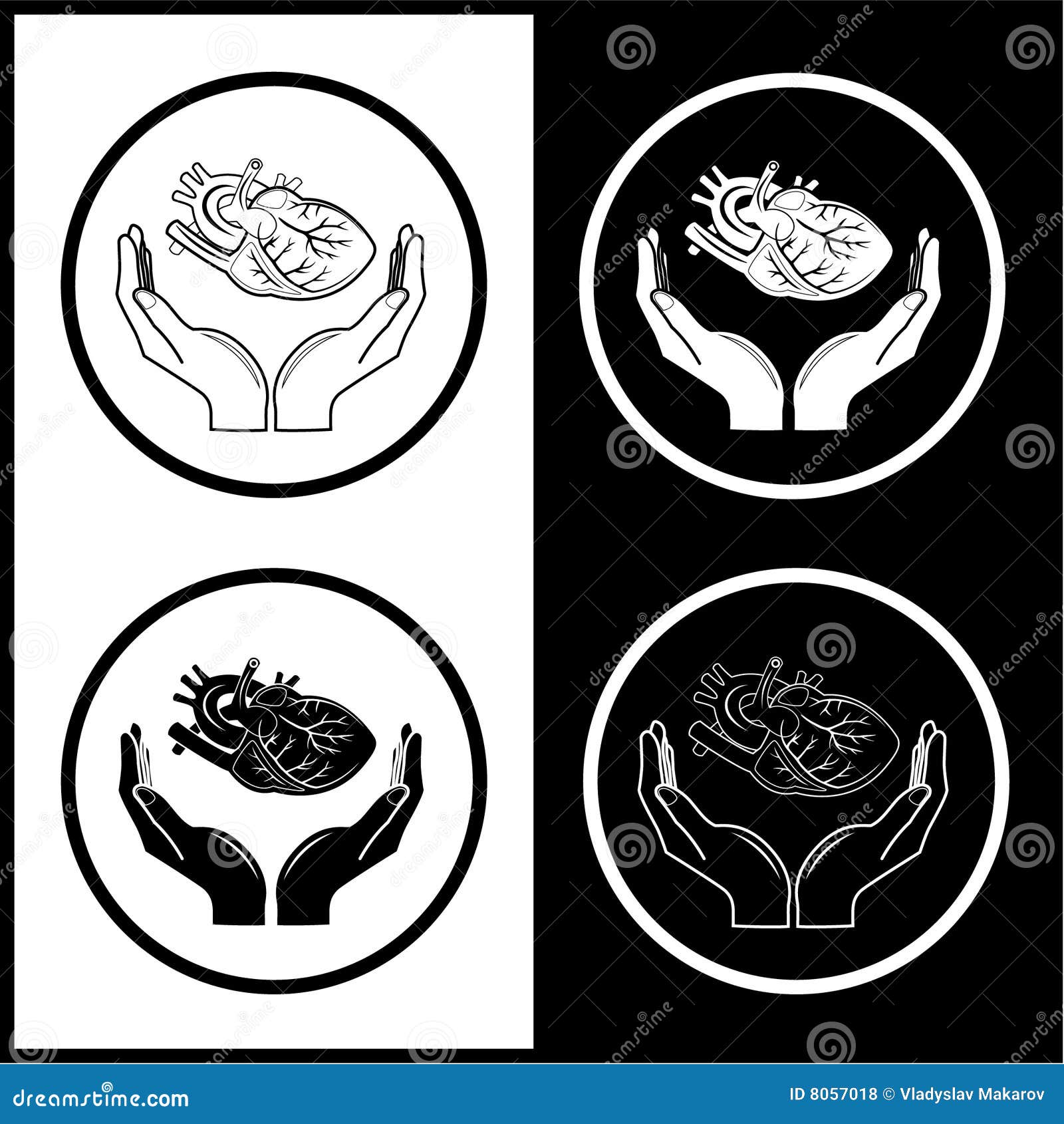 Protection of heart stock vector. Illustration of healthcare - 8057018