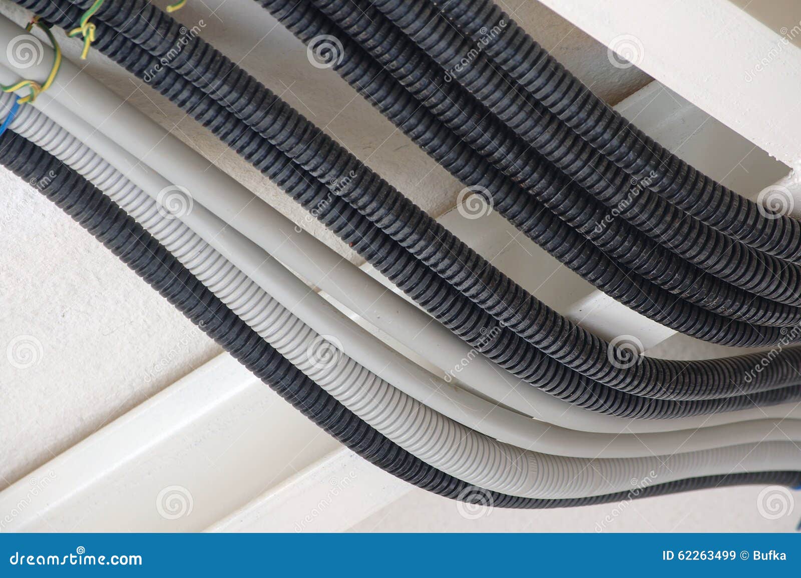 Protection Hose for Electrical Wires Stock Image - Image of protection ...