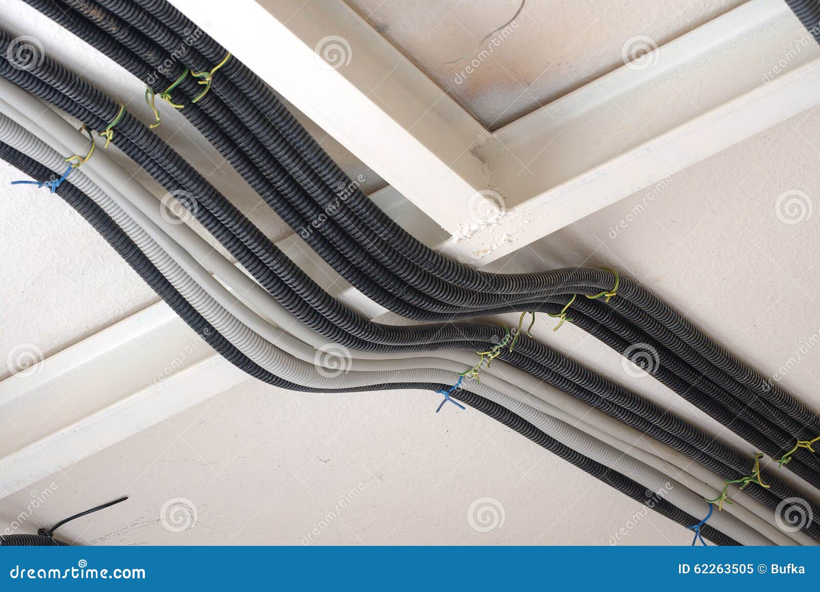 Protection Hose for Electrical Wires Stock Image - Image of power ...