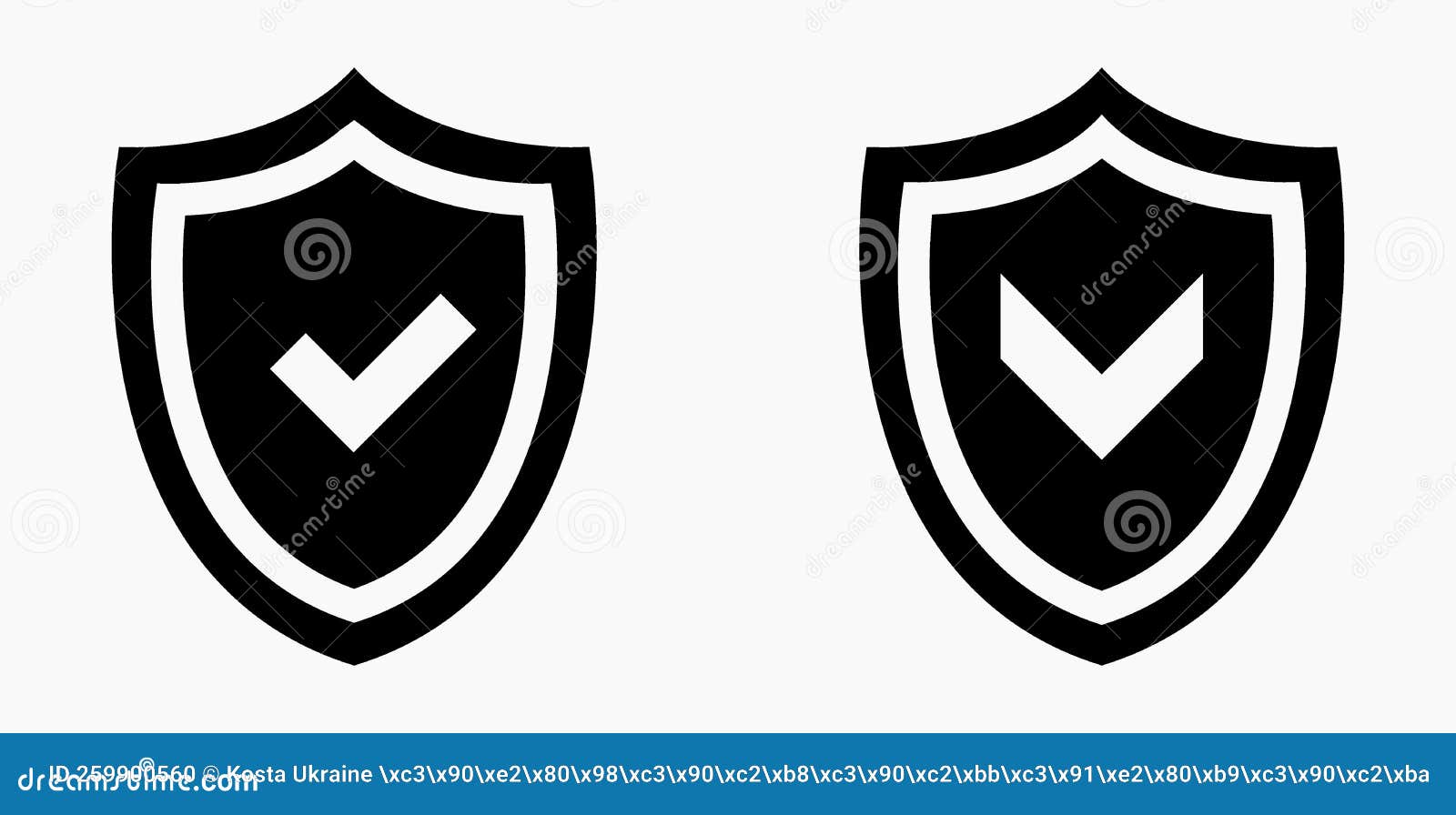 Protection icon with ok stock vector. Illustration of safe - 259900560