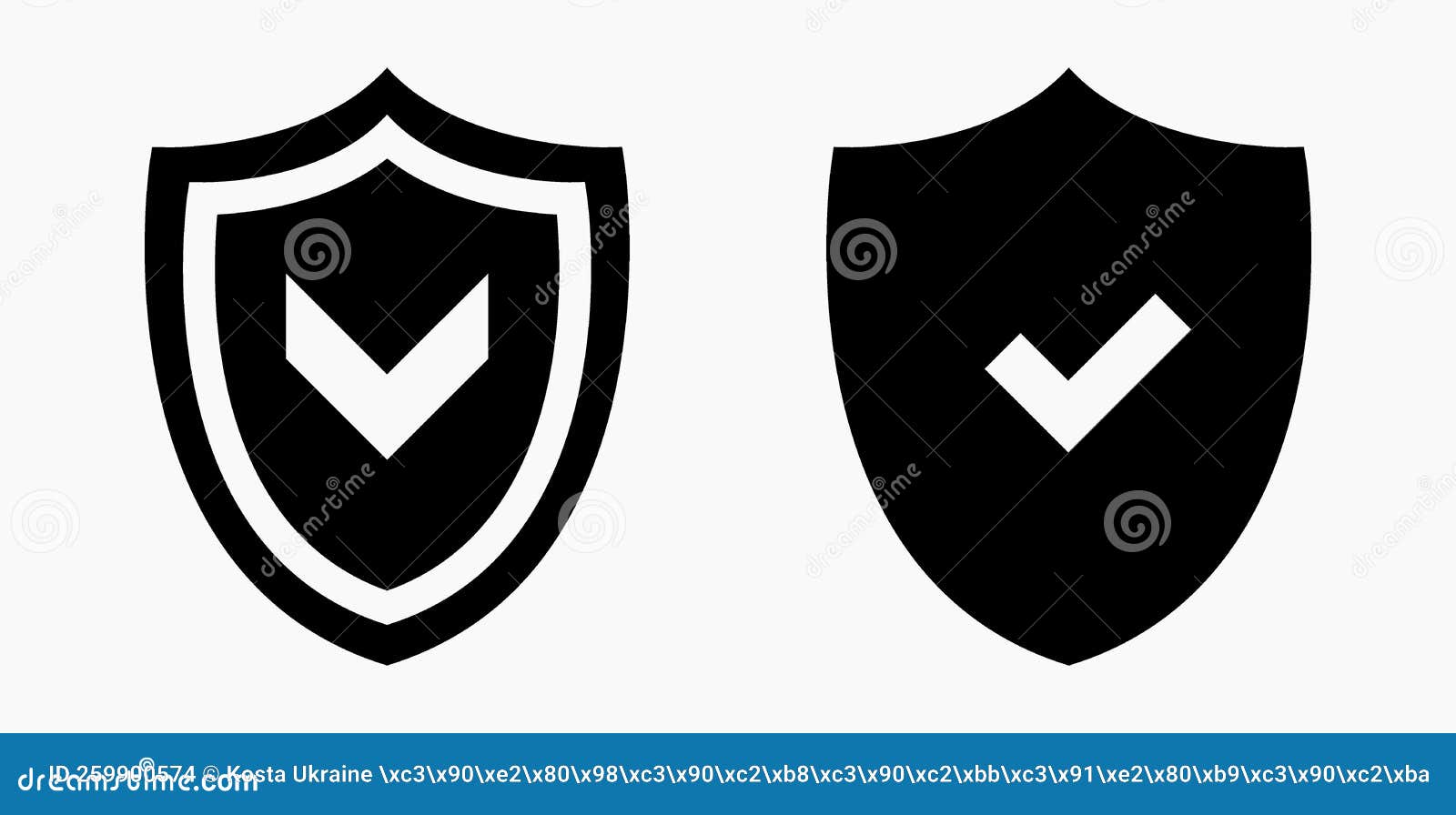 Protection icon with ok stock vector. Illustration of protection ...