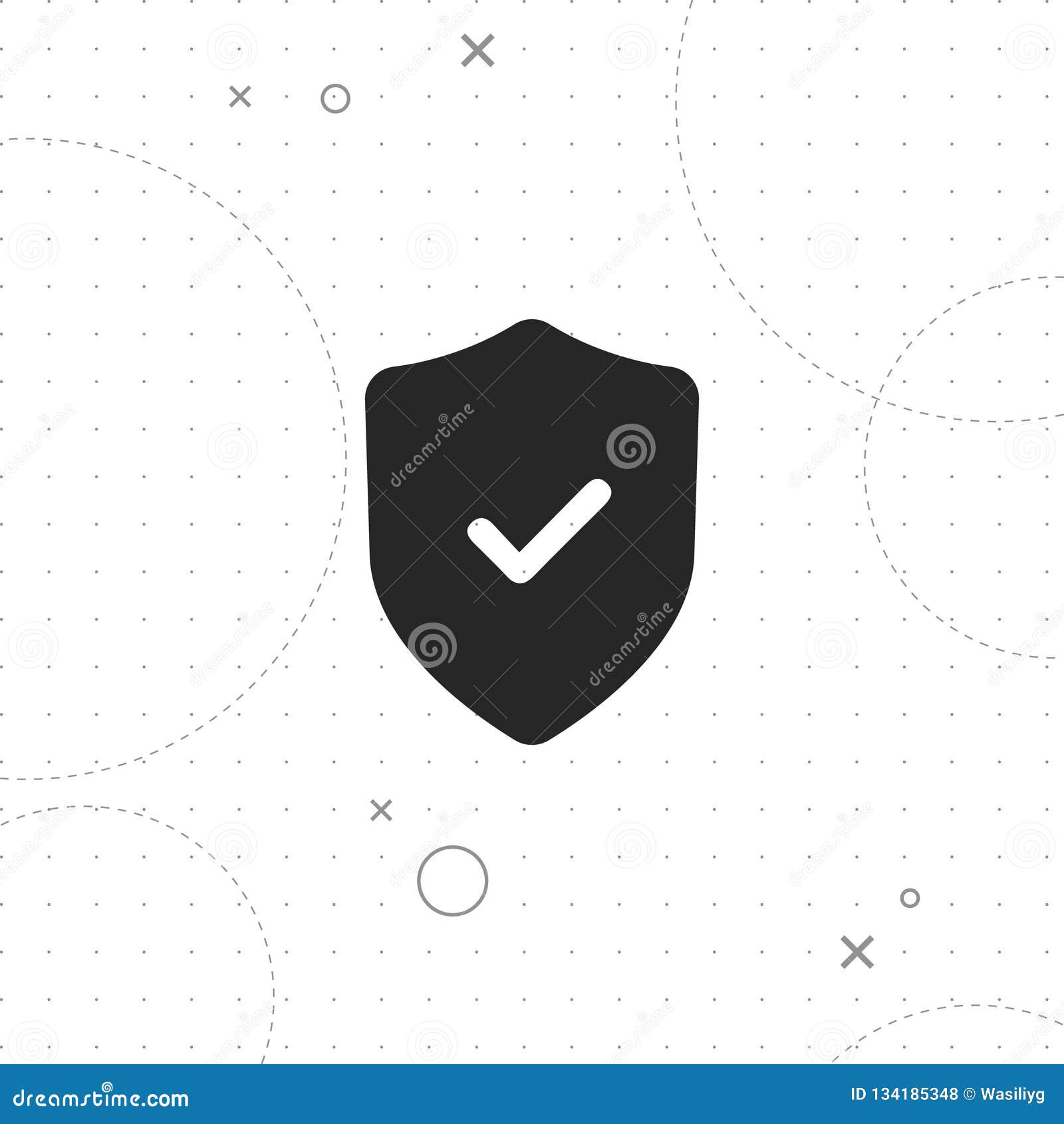 Protection icon stock vector. Illustration of graphic - 134185348