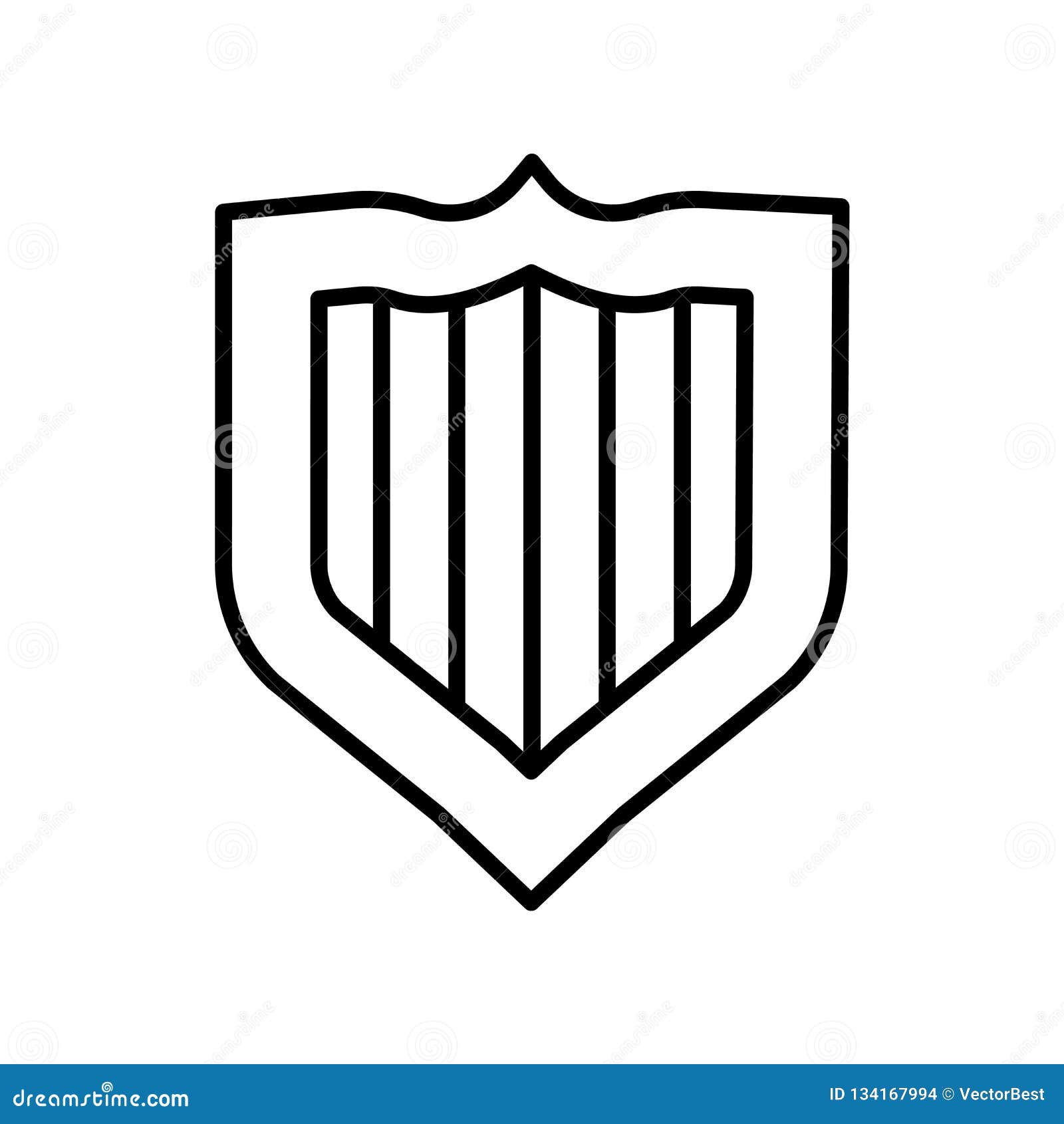 Protection Icon Vector Isolated on White Background, Protection Sign ...