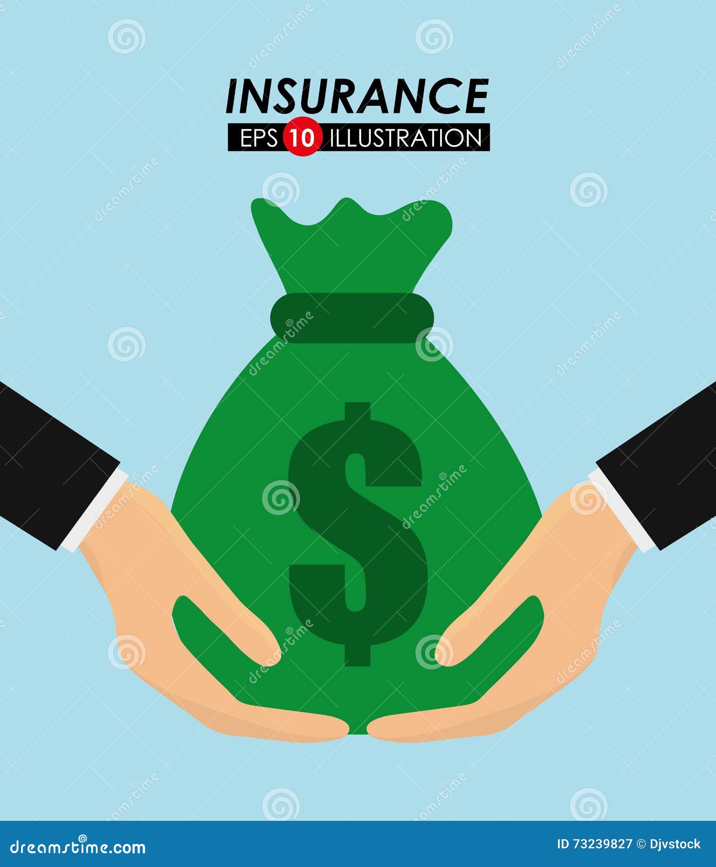 Protection and insurance stock vector. Illustration of care - 73239827