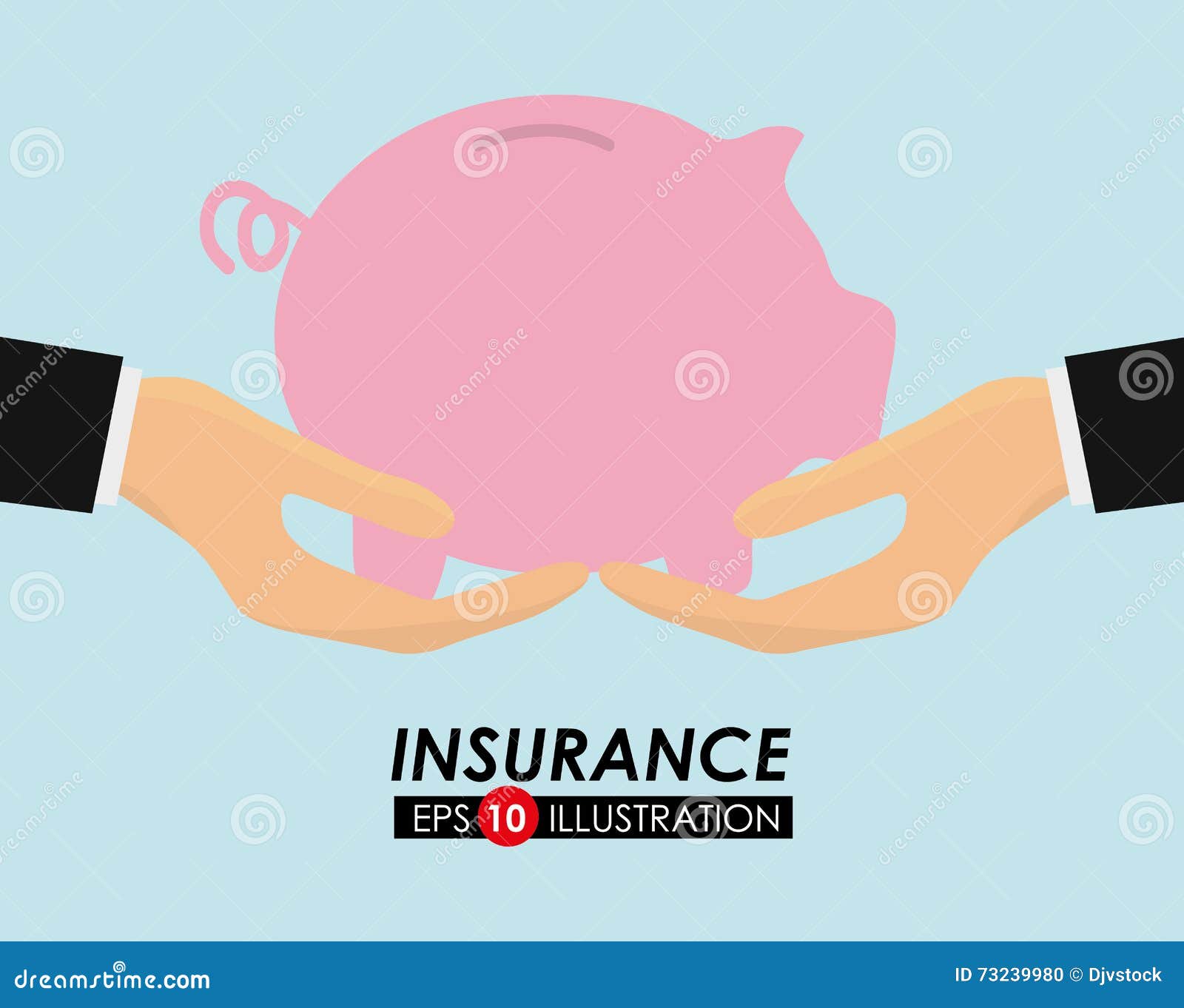 Protection and insurance stock vector. Illustration of coverage - 73239980