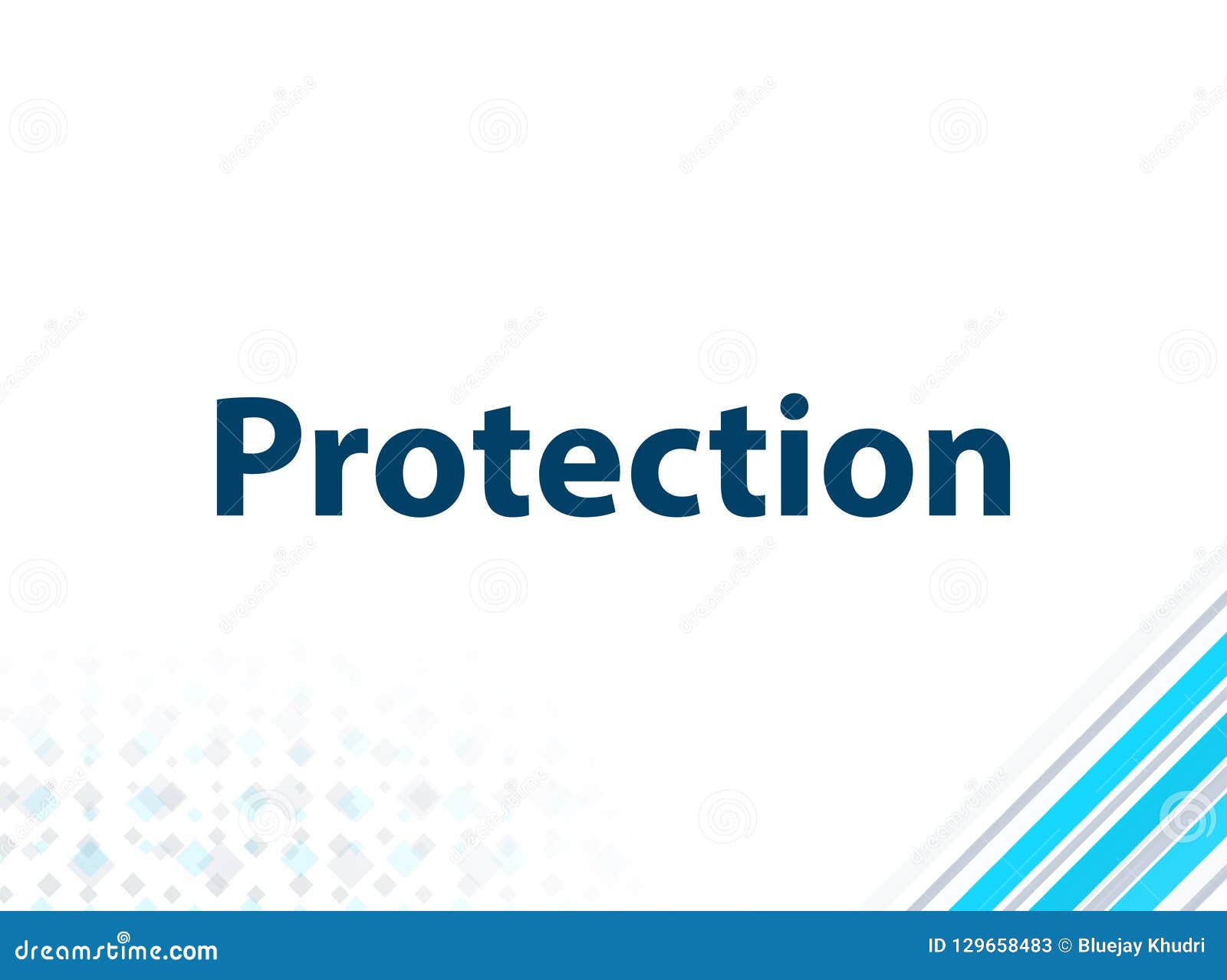 Protection Modern Flat Design Blue Abstract Background Stock ...