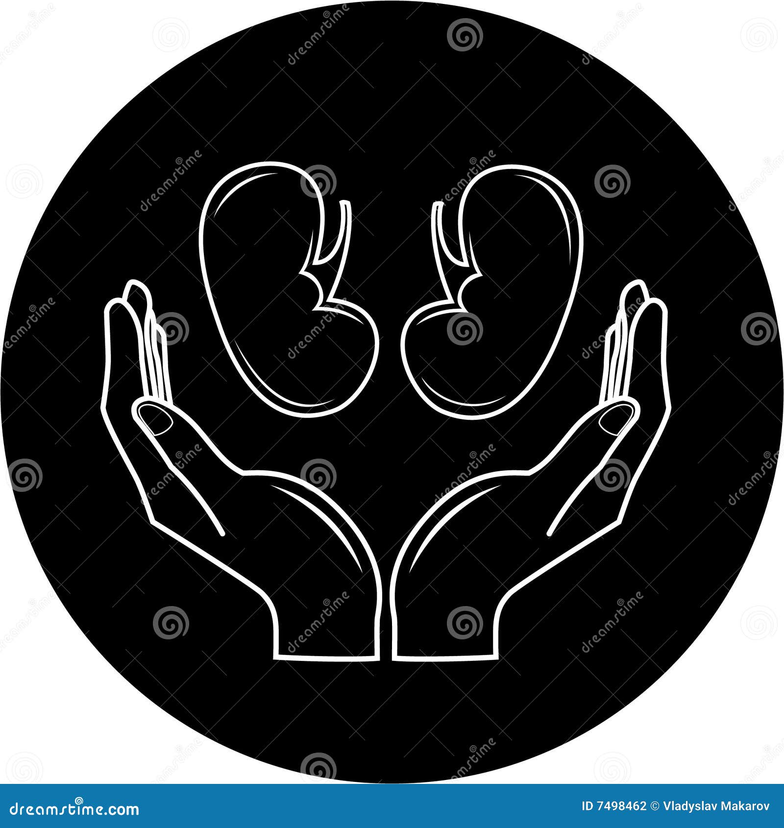 Kidneys Protection Symbol Collection Vector Illustration ...