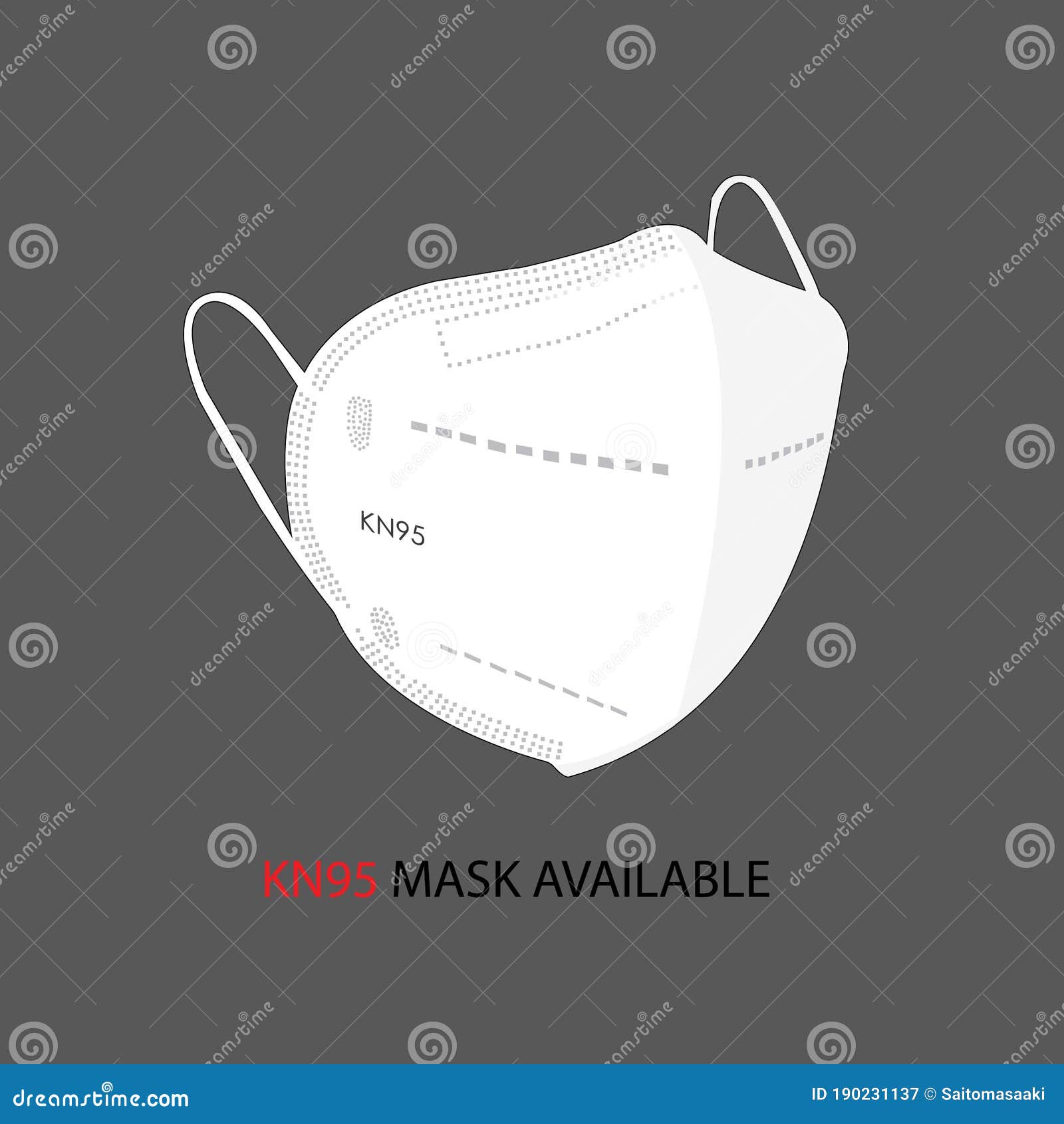 Protection Kn95 Face Masks Icon Stock Vector - Illustration of ...