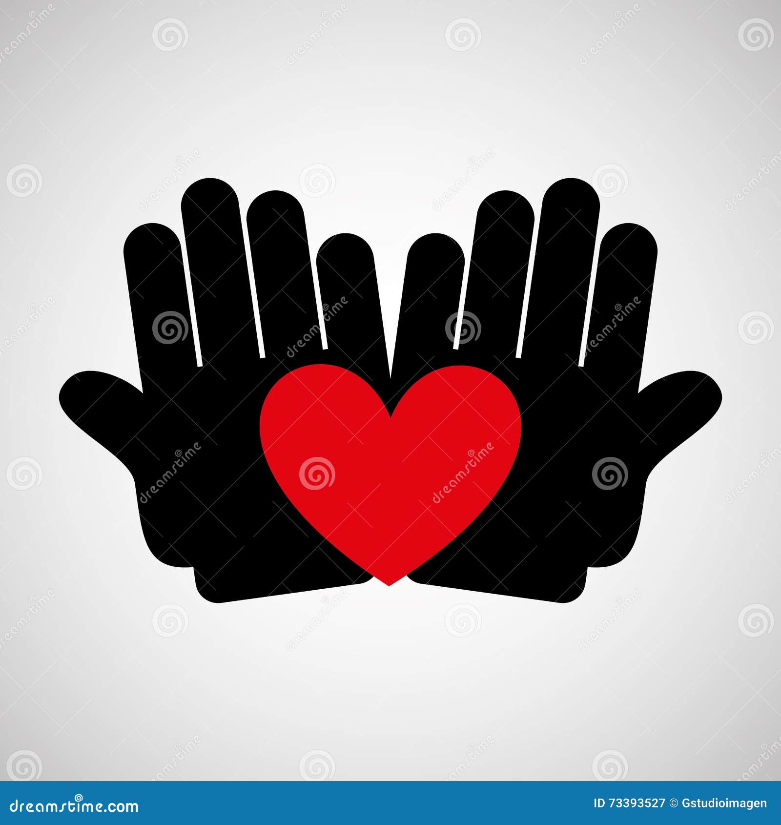 Protection love design stock illustration. Illustration of gesture ...