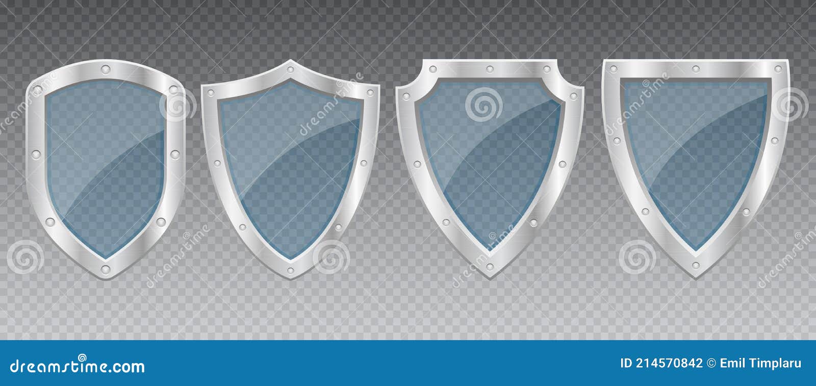 Protection Metallic Shield Vector Design Illustration Stock Vector ...