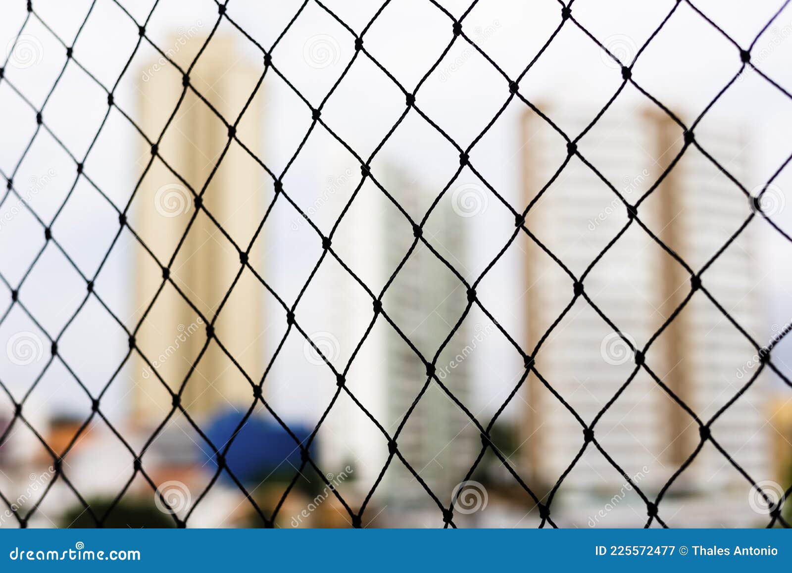 Protection Net in a Window. Stock Image - Image of detail, wall: 225572477