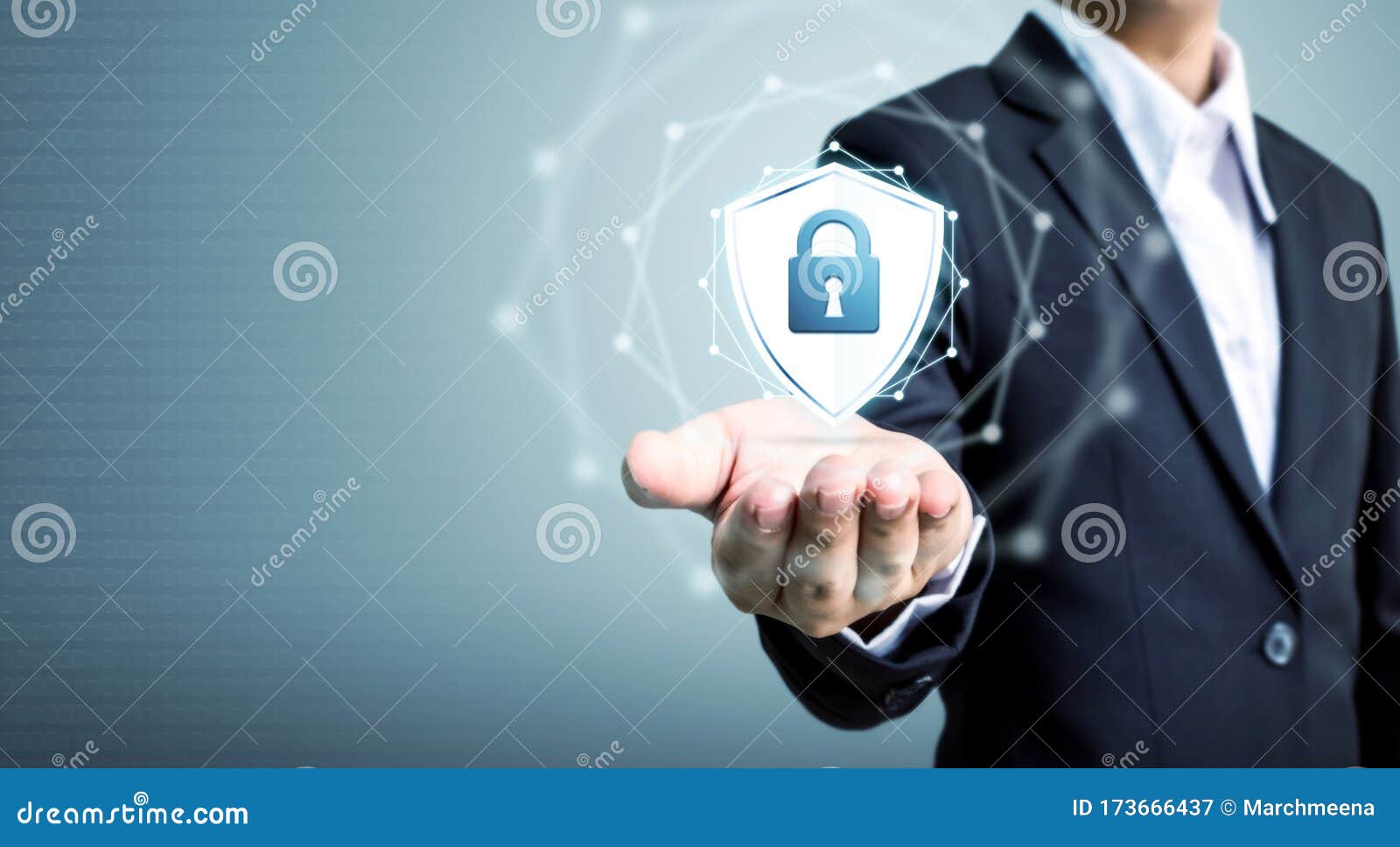 Protection Network Security Computer and Safe Your Data Concept ...