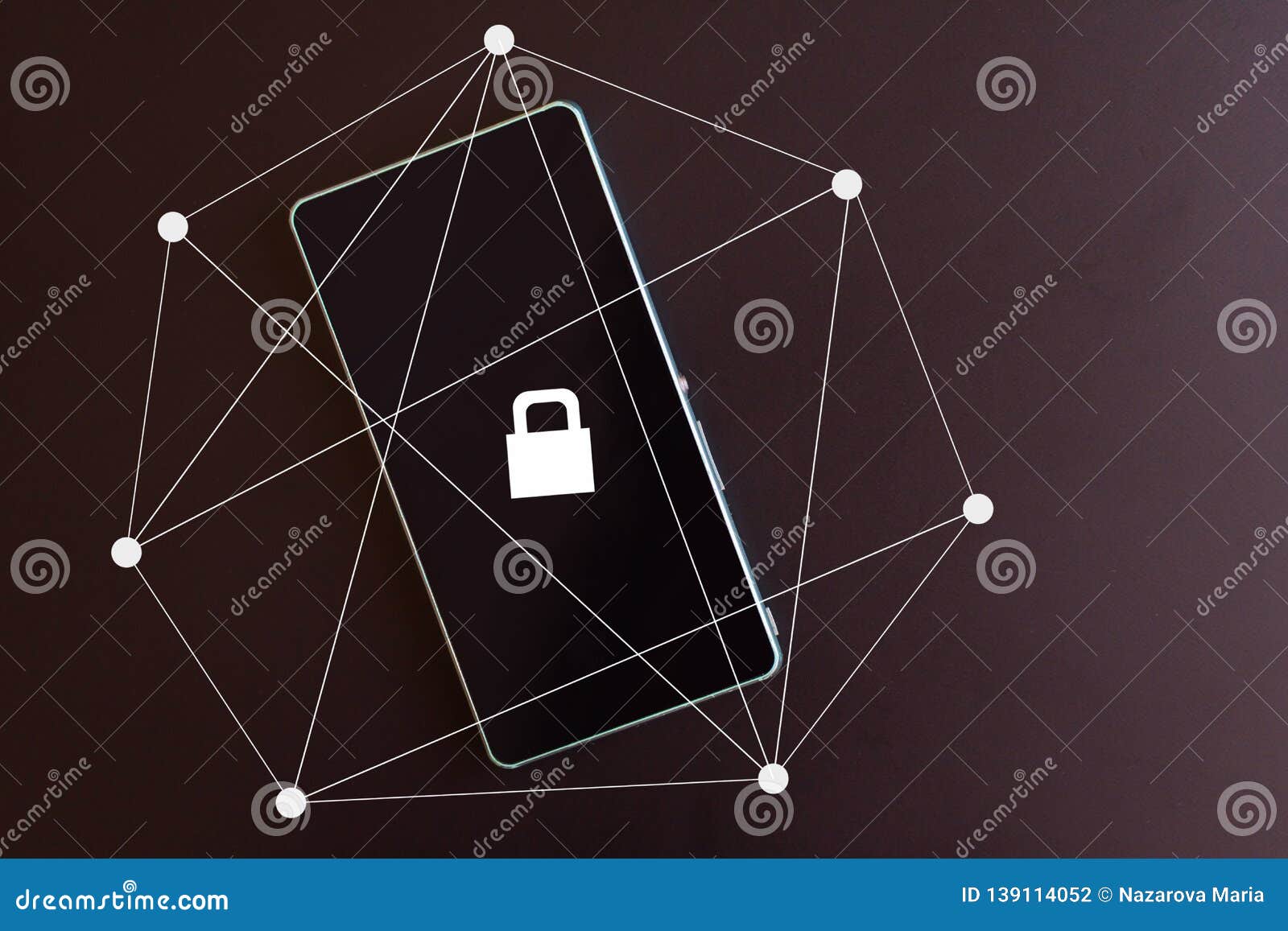 Protection of Personal Data on Devices. Concept Stock Illustration ...