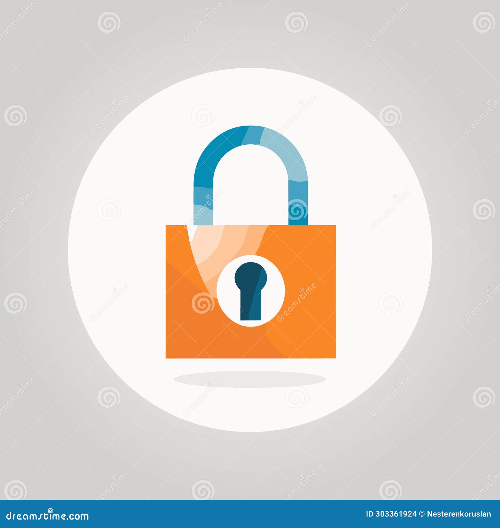 Protection Personal Data Filled Colorful Logo Stock Vector ...