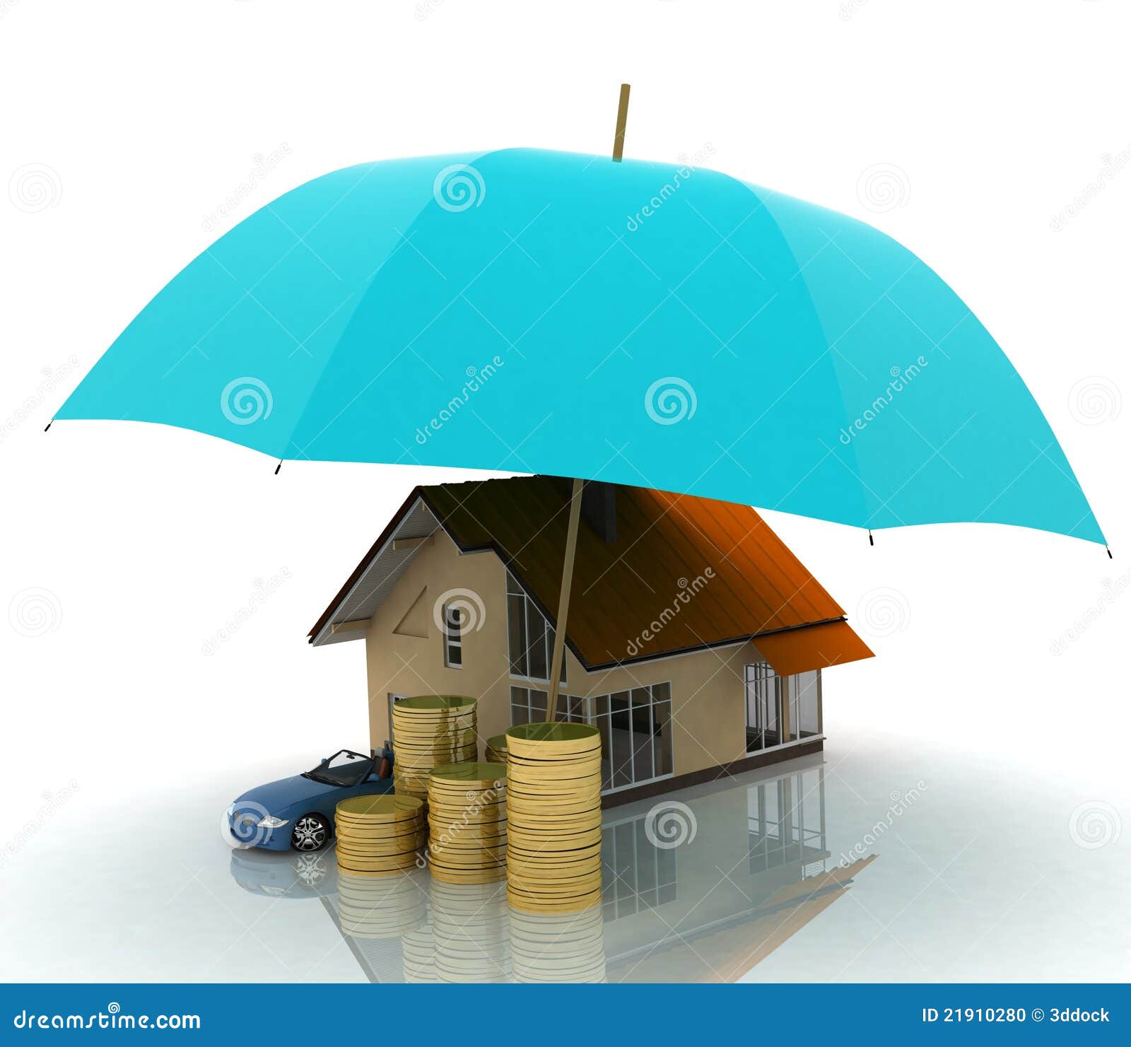 Protection of property stock illustration. Illustration of safety ...