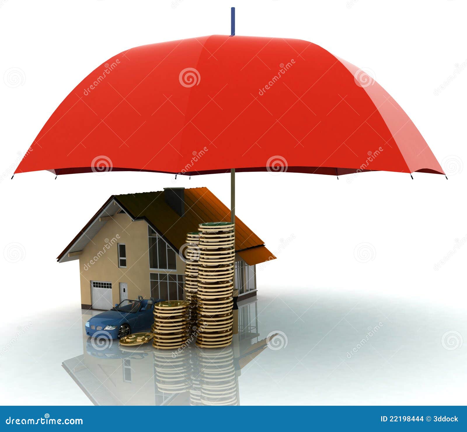 Protection of property stock illustration. Illustration of safe - 22198444