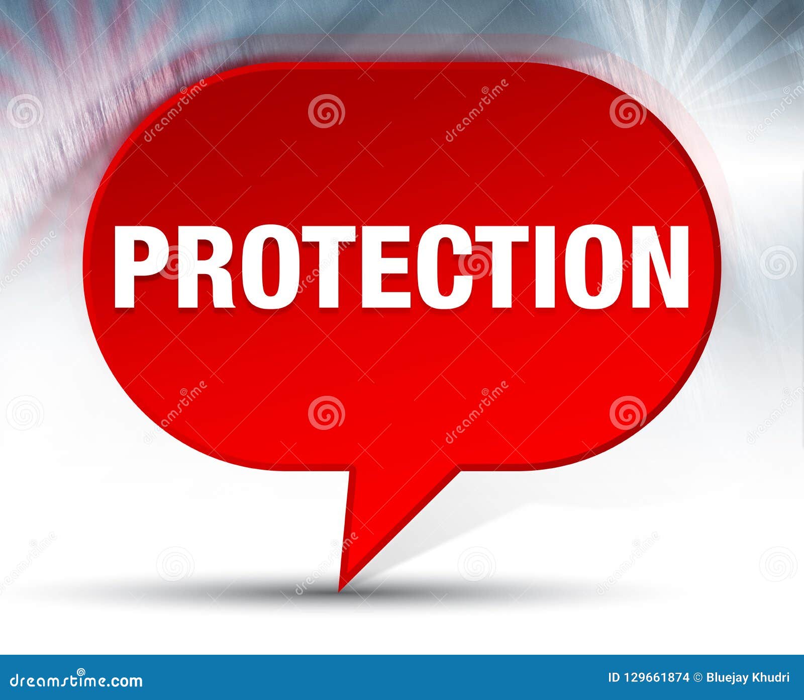 Protection Red Bubble Background Stock Illustration - Illustration of ...