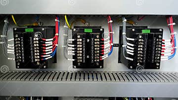 Protection Relay Terminal Connection Stock Image - Image of electricity ...