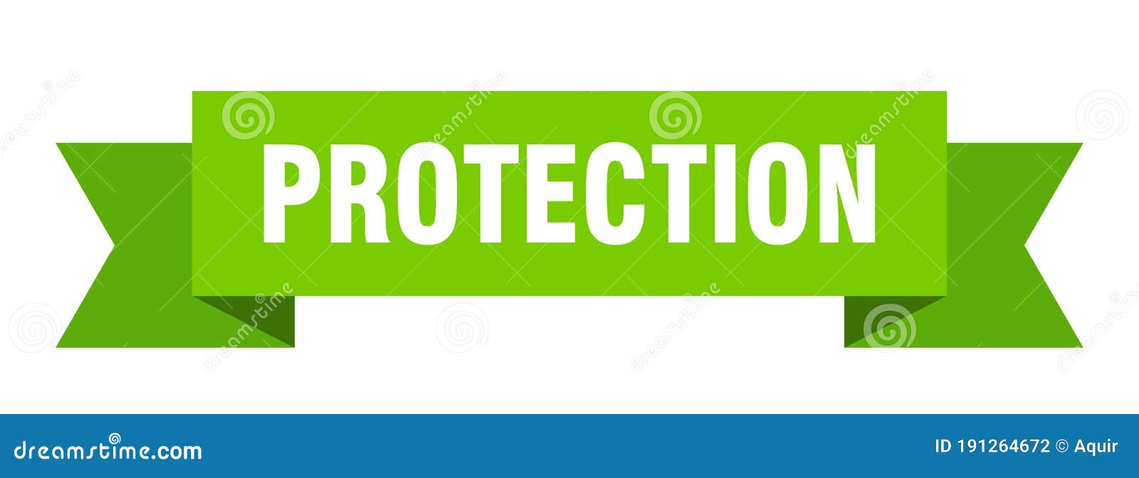 Protection ribbon. stock vector. Illustration of isolated - 191264672