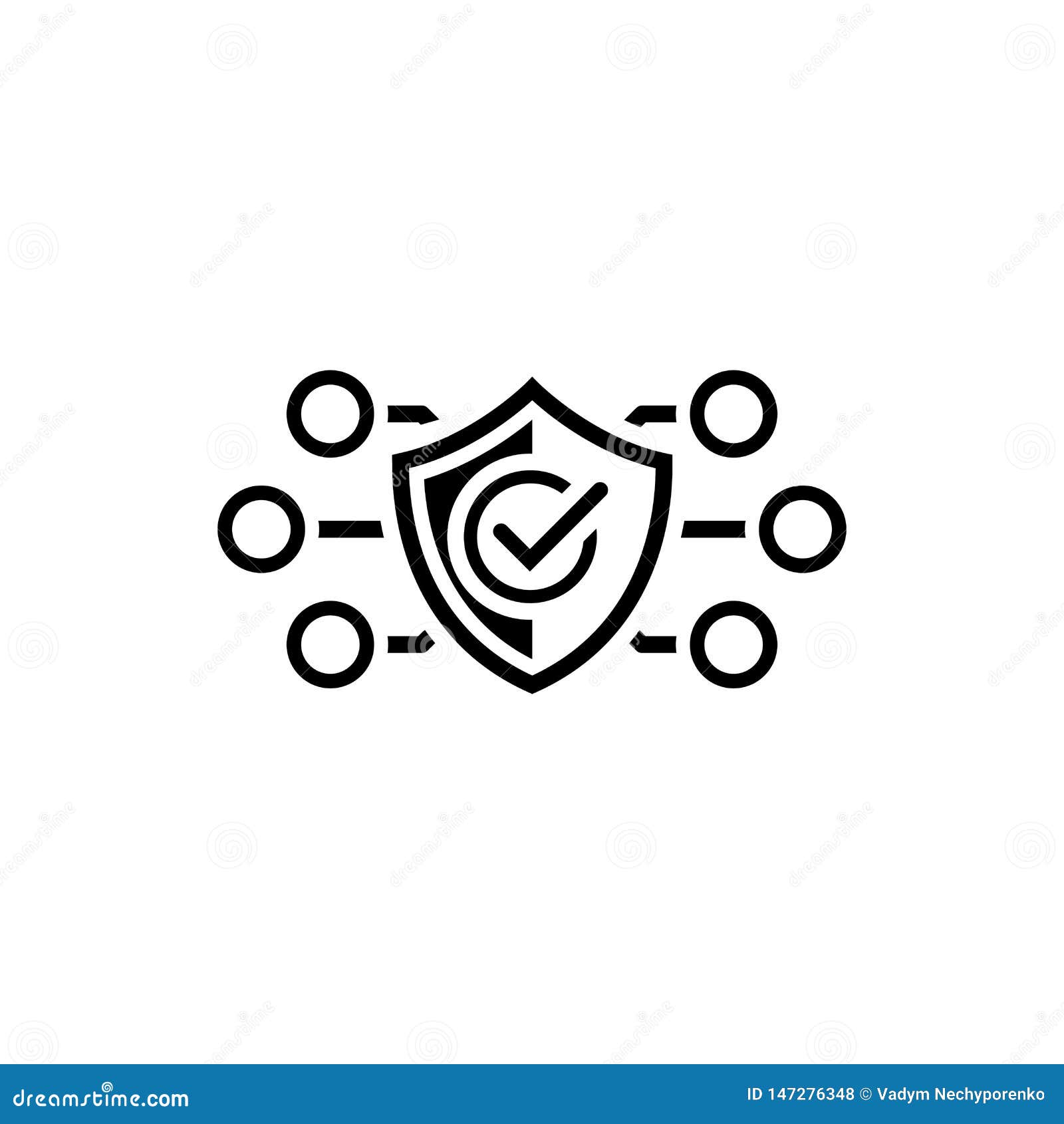 Protection and Safety Icon. Flat Design Stock Illustration ...
