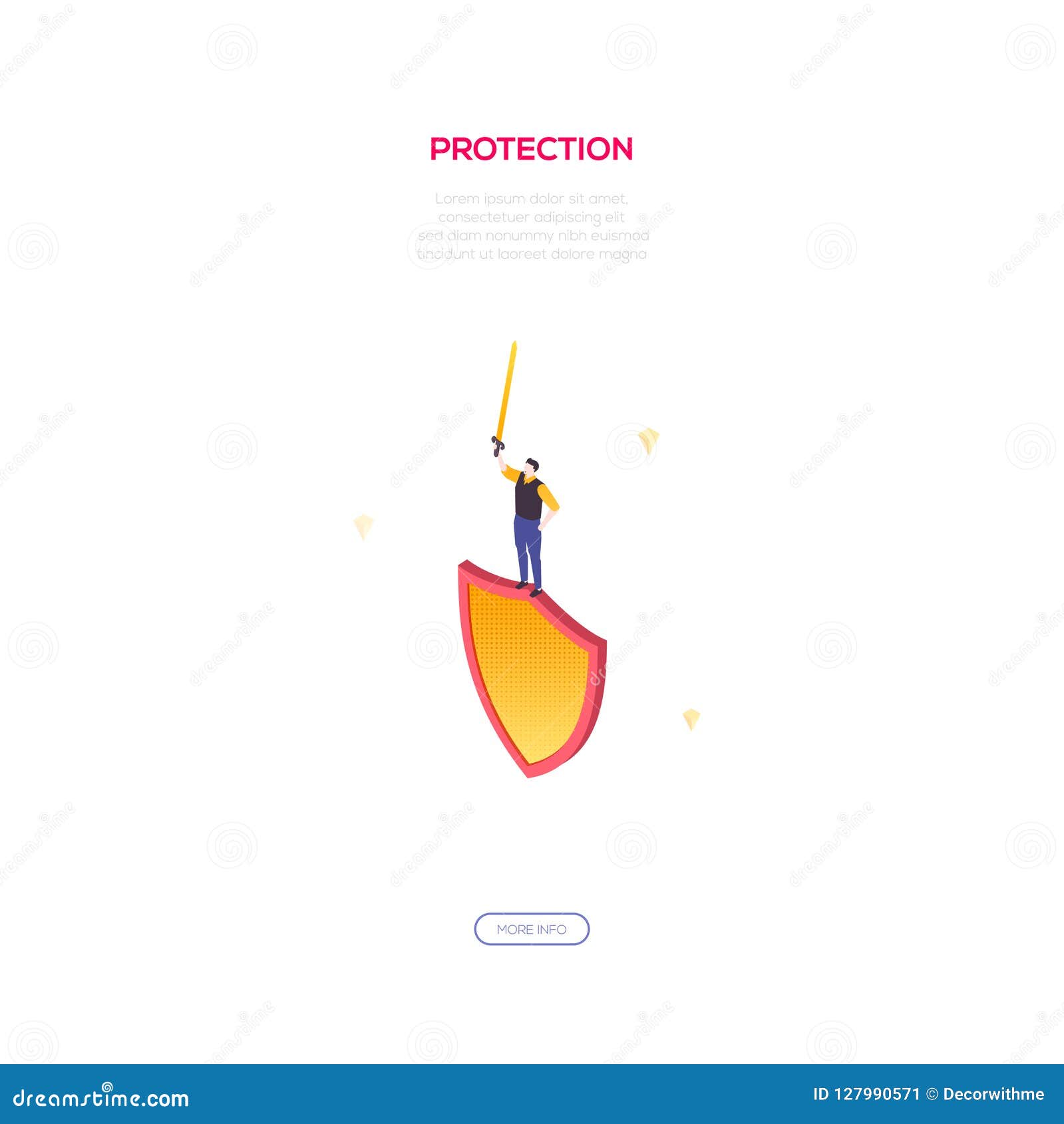 Protection and Safety - Modern Isometric Vector Web Banner Stock Vector ... Protection and Safety - Modern Isometric Vector Web Banner Stock Vector ...