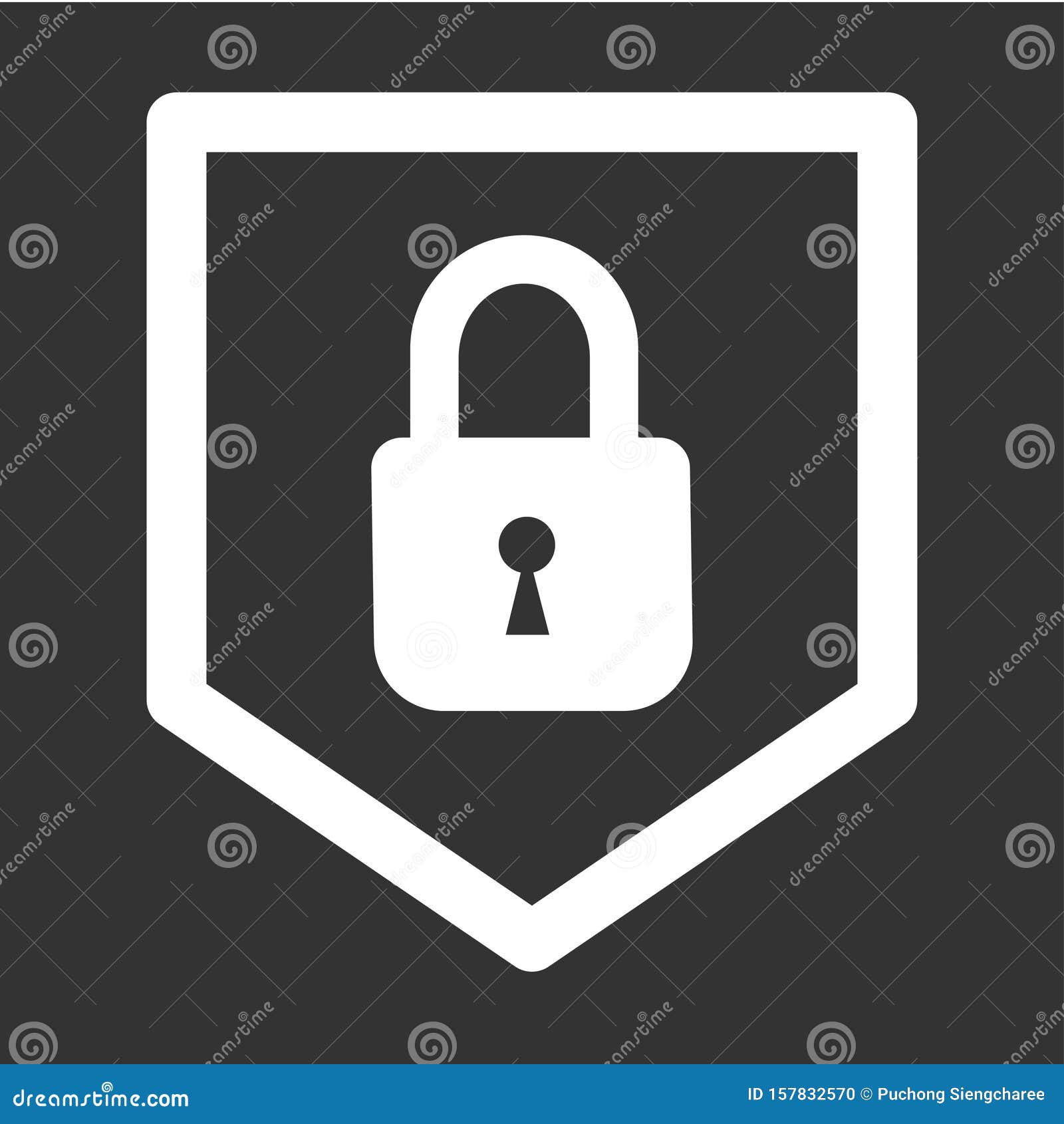 Protection Secure Private.safe Secure Padlock Icon Stock Vector ...