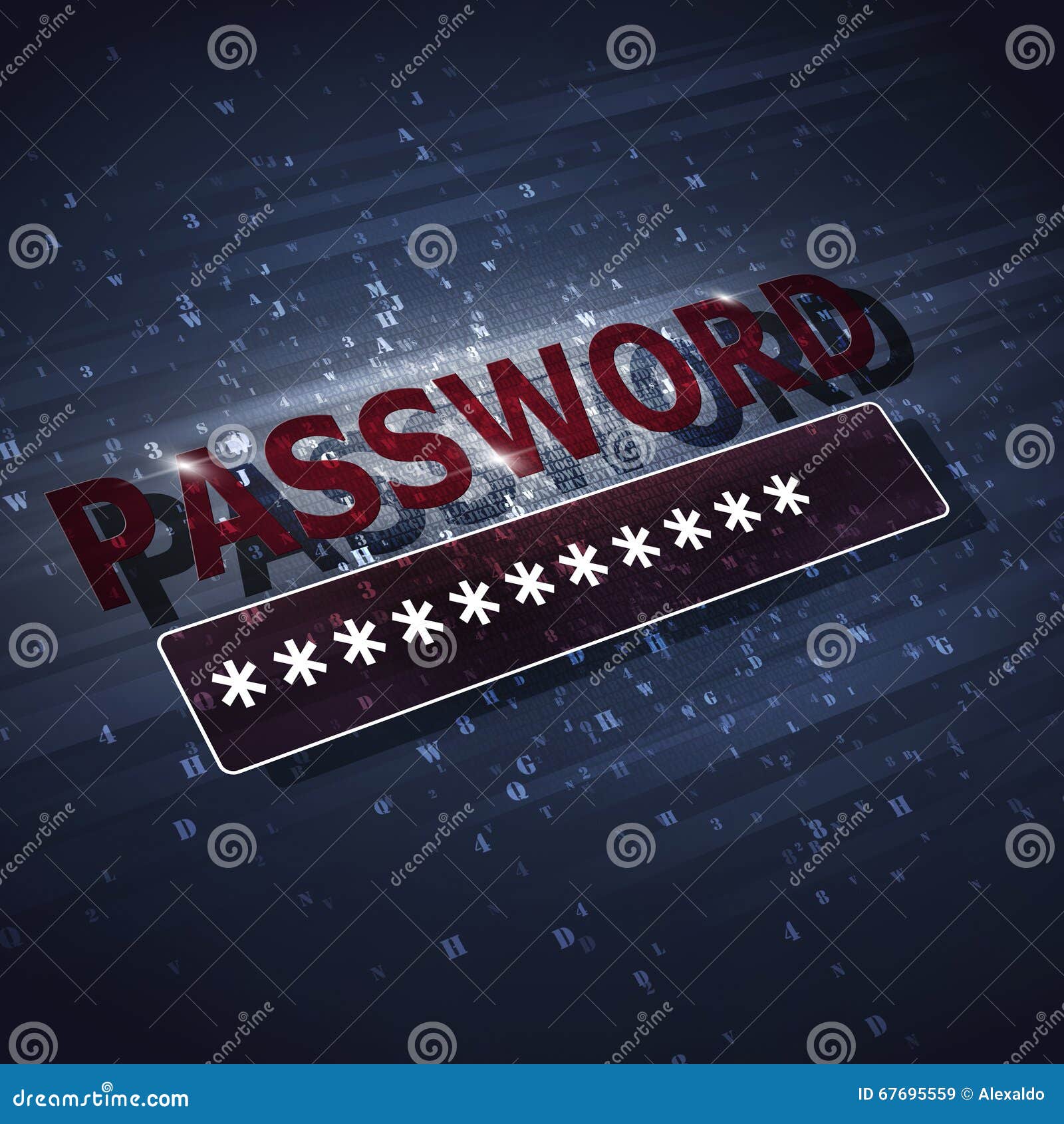 Protection Security Password Stock Image - Image of information ...