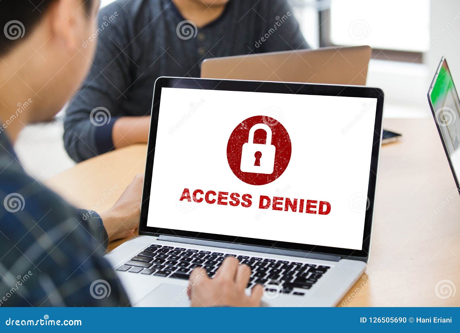 Your Access is Denied on Laptop Screen Concept, Protection Security ...