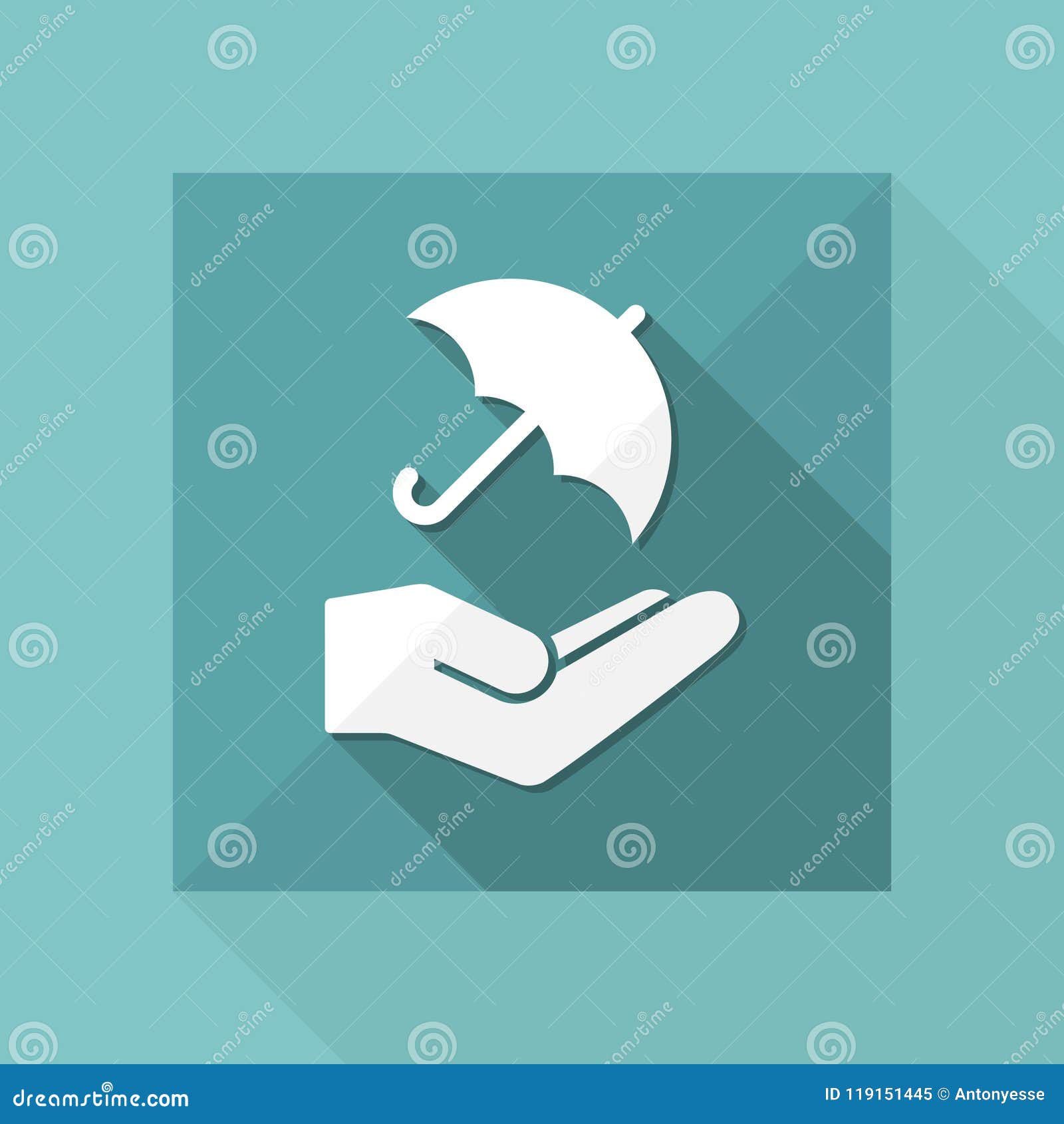 Protection Service - Minimal Vector Icon Stock Vector - Illustration of ...