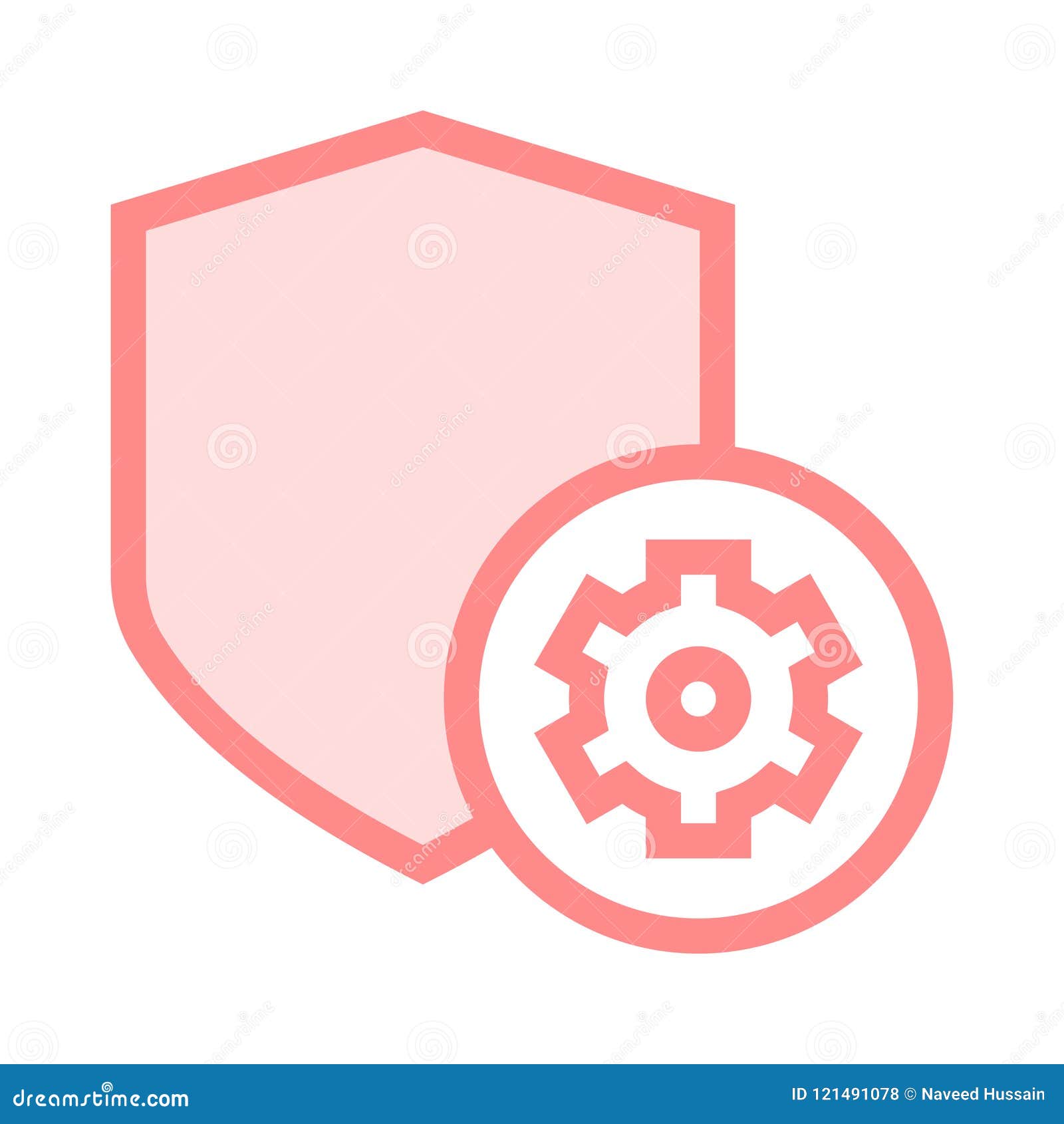 Protection Setting Color Line Icon Stock Illustration - Illustration of ...