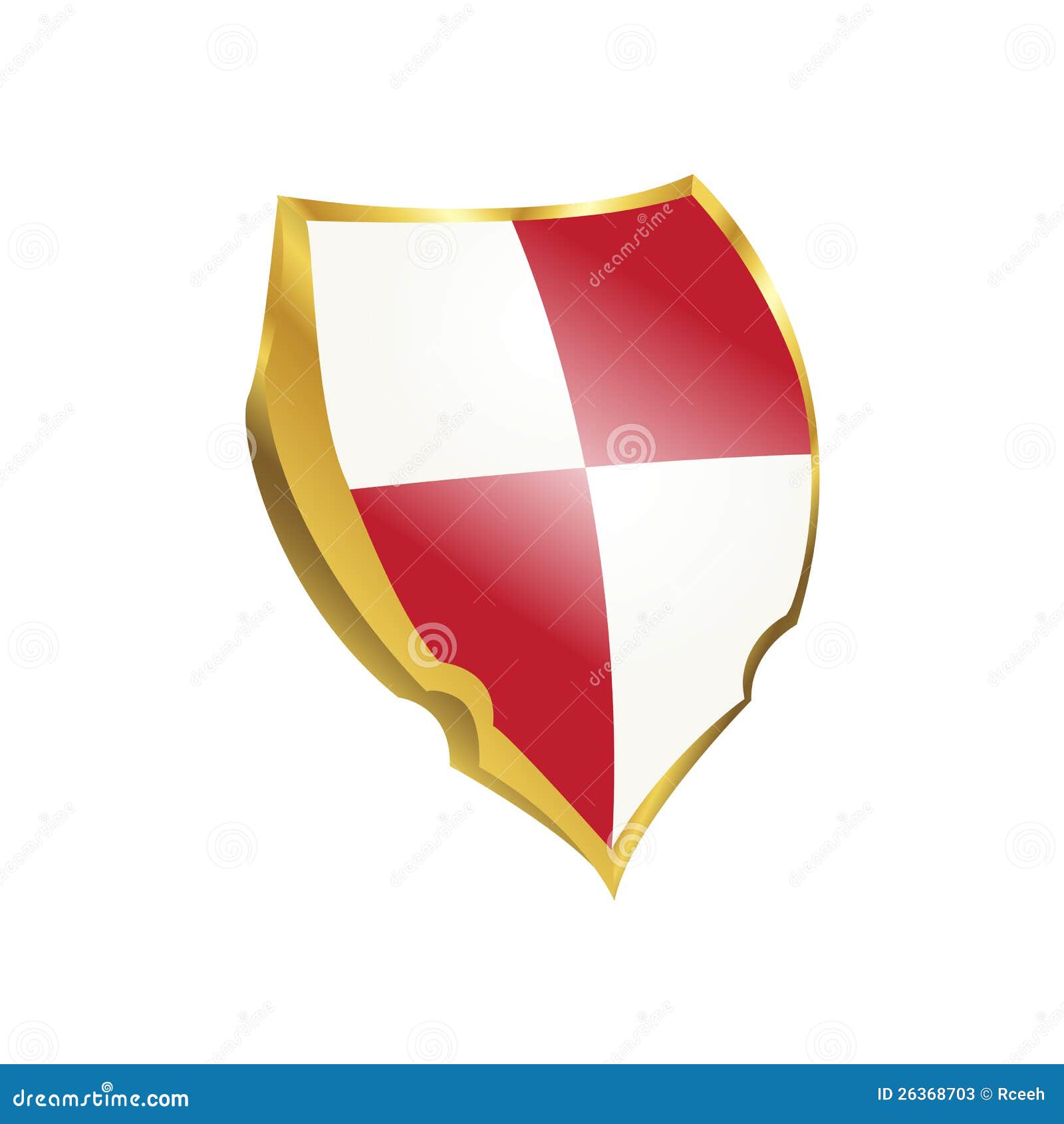 Protection shield stock vector. Illustration of three - 26368703