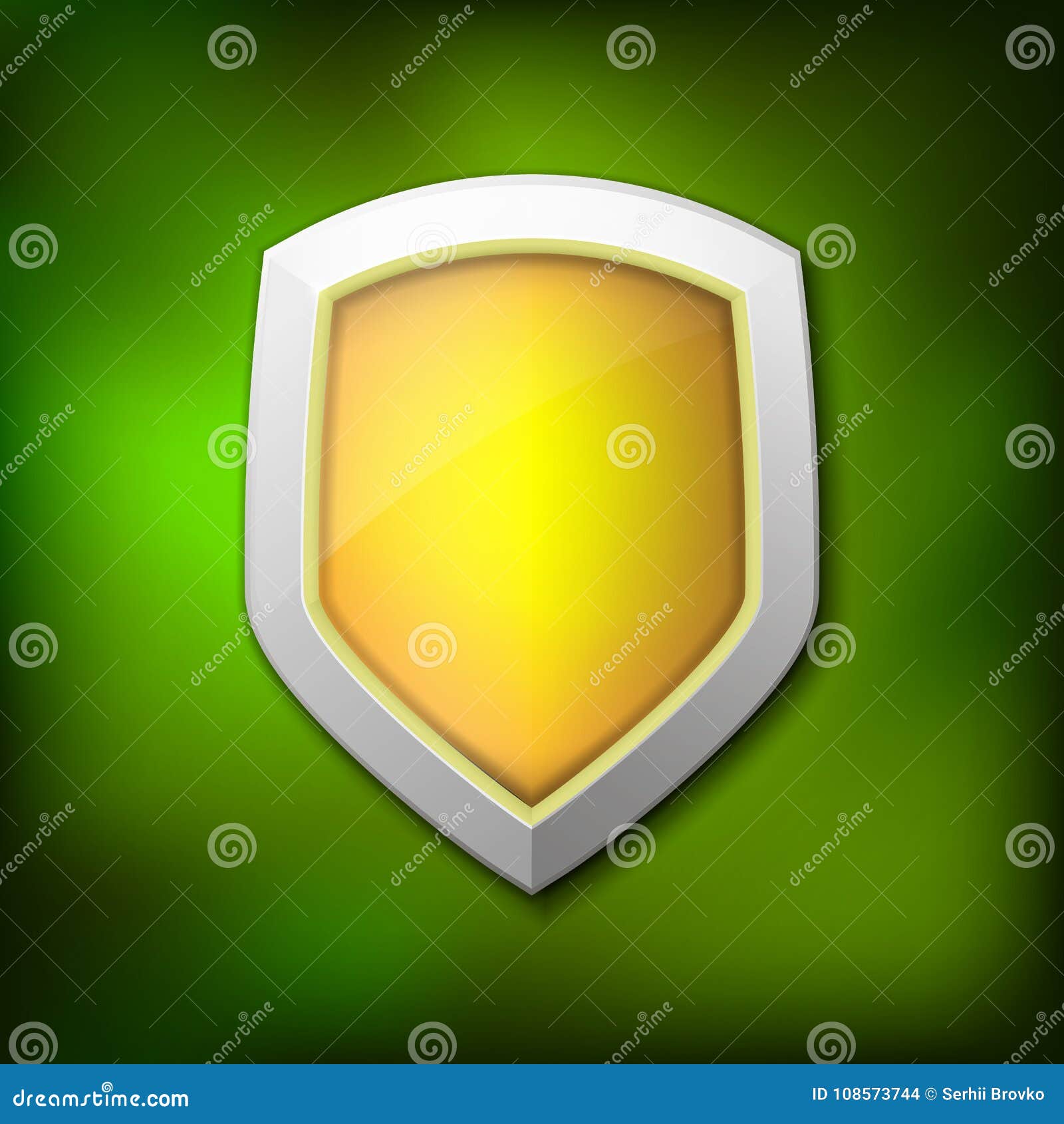 Protection Shield Concept with Banner. Symbol of Protection and ...